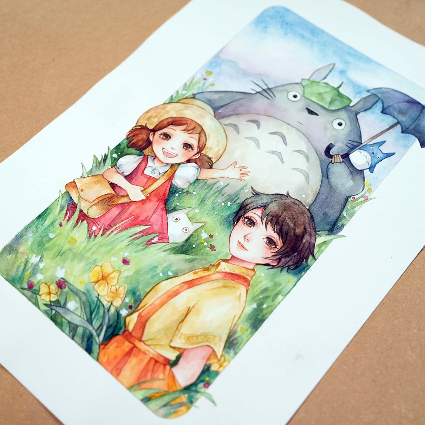 Totoro Drawing Watercolor