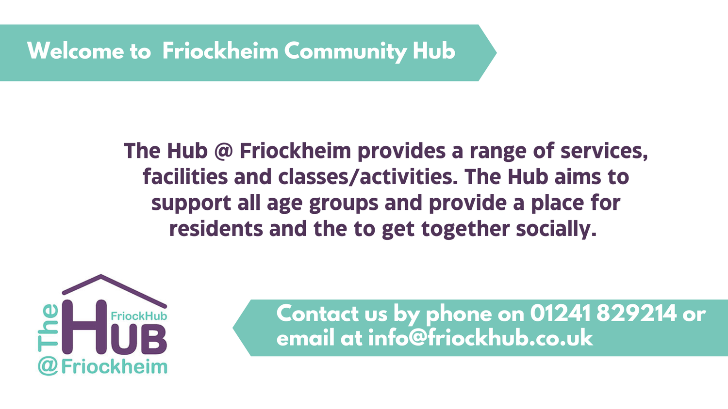 The Hub at Friockheim | Cafe | Fitness Suite | Changing Places ...
