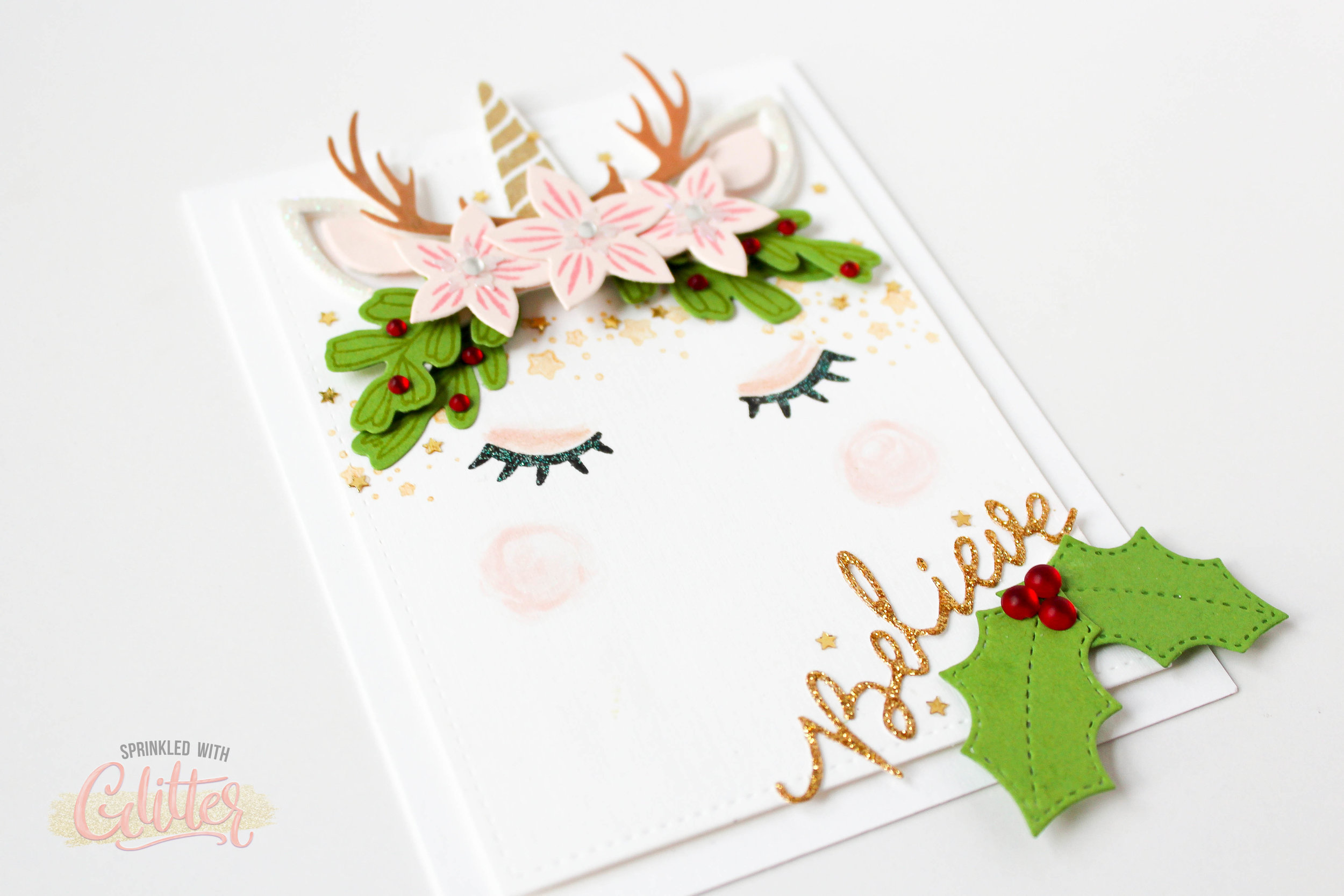 Believe - Christmas Unicorn Card Featuring Pinkfresh Studio Magical ...