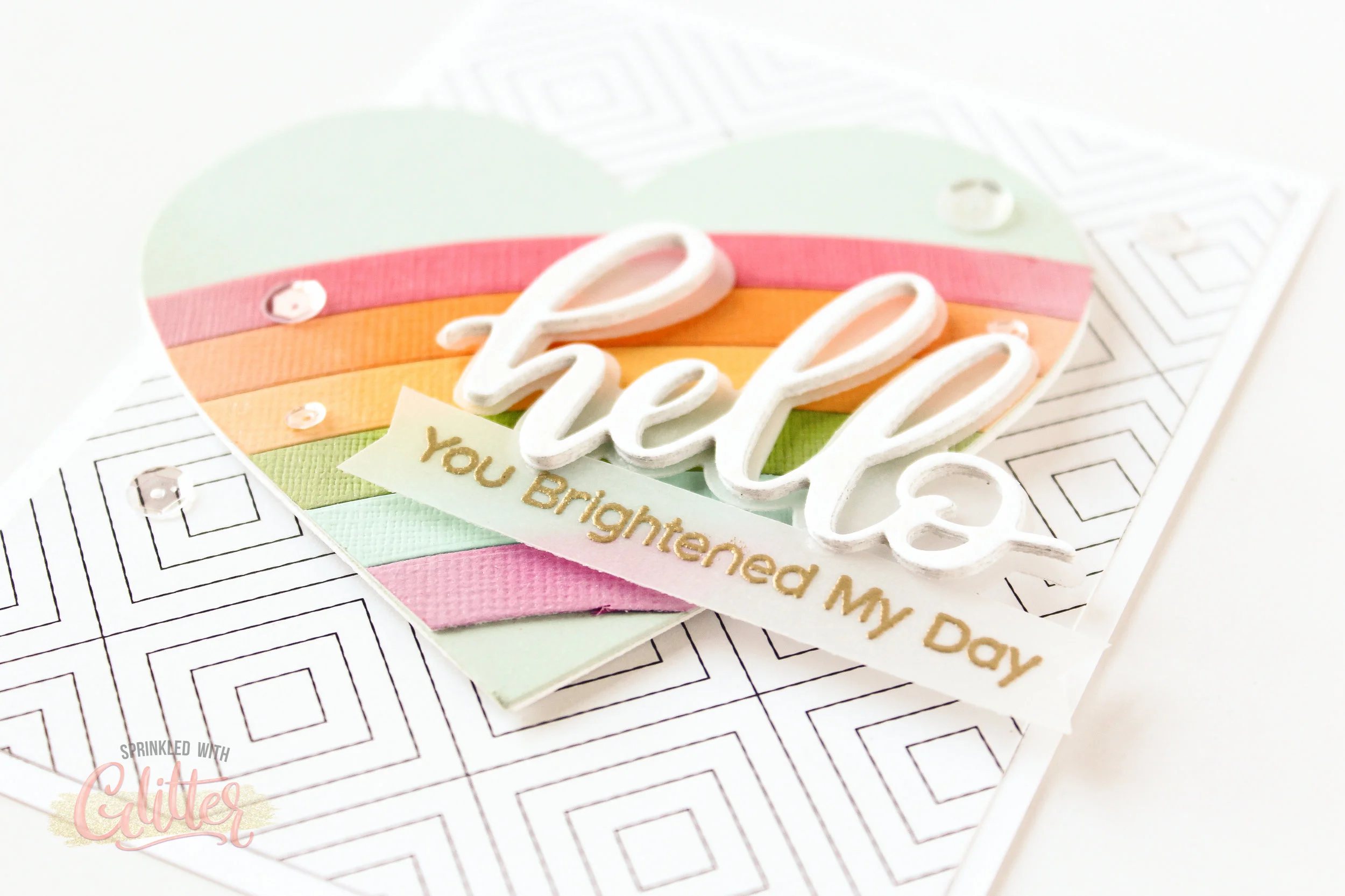 How To Create A Shaped Die Cut Fold Card — Sprinkled With Glitter