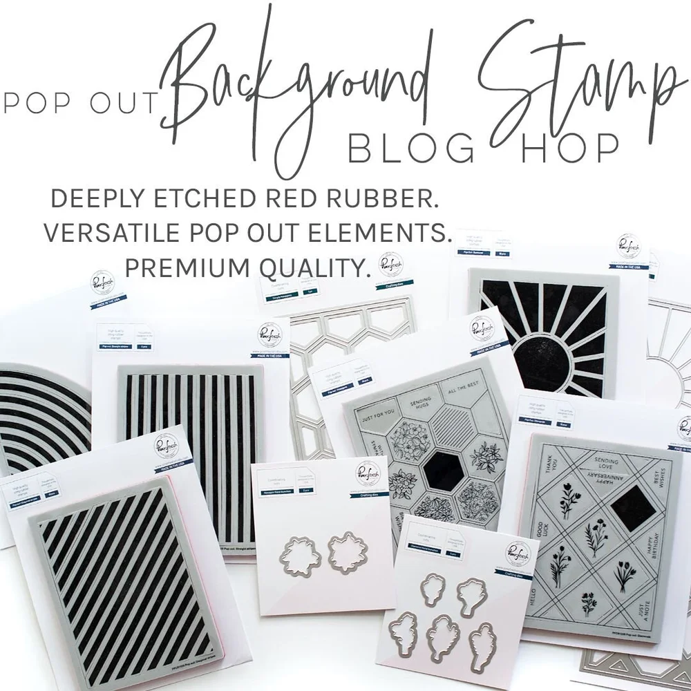 How To Stamp With Pop Out Background Stamps — Sprinkled With Glitter