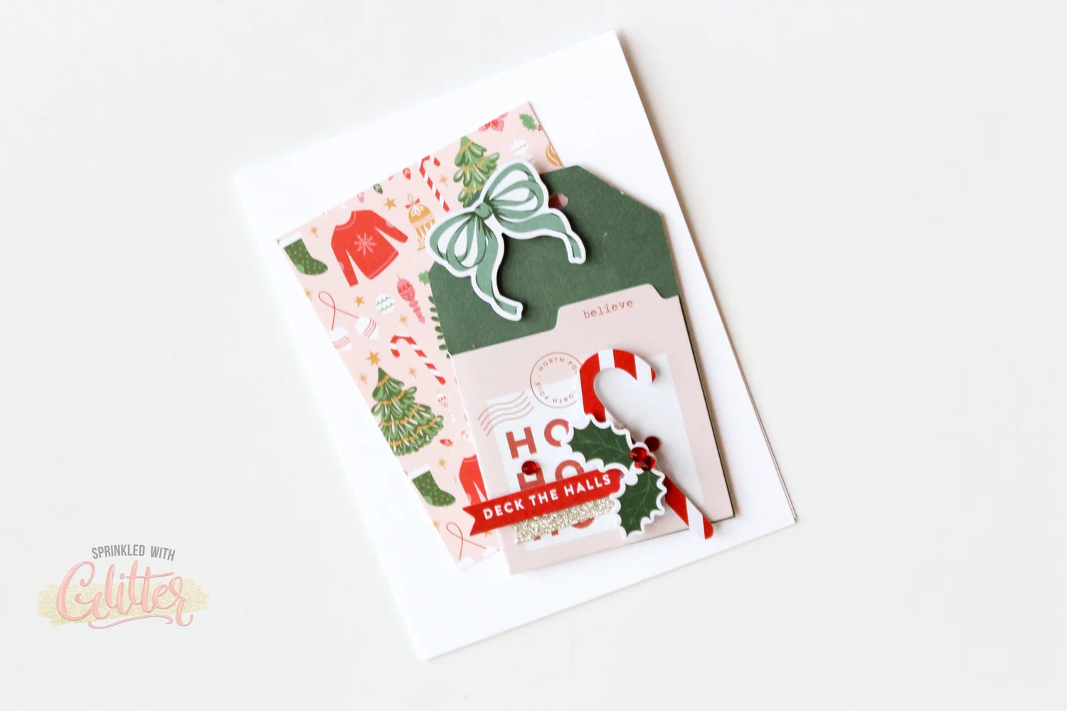 How To Make Quick Holiday Cards With Scrapbooking Products — Sprinkled ...