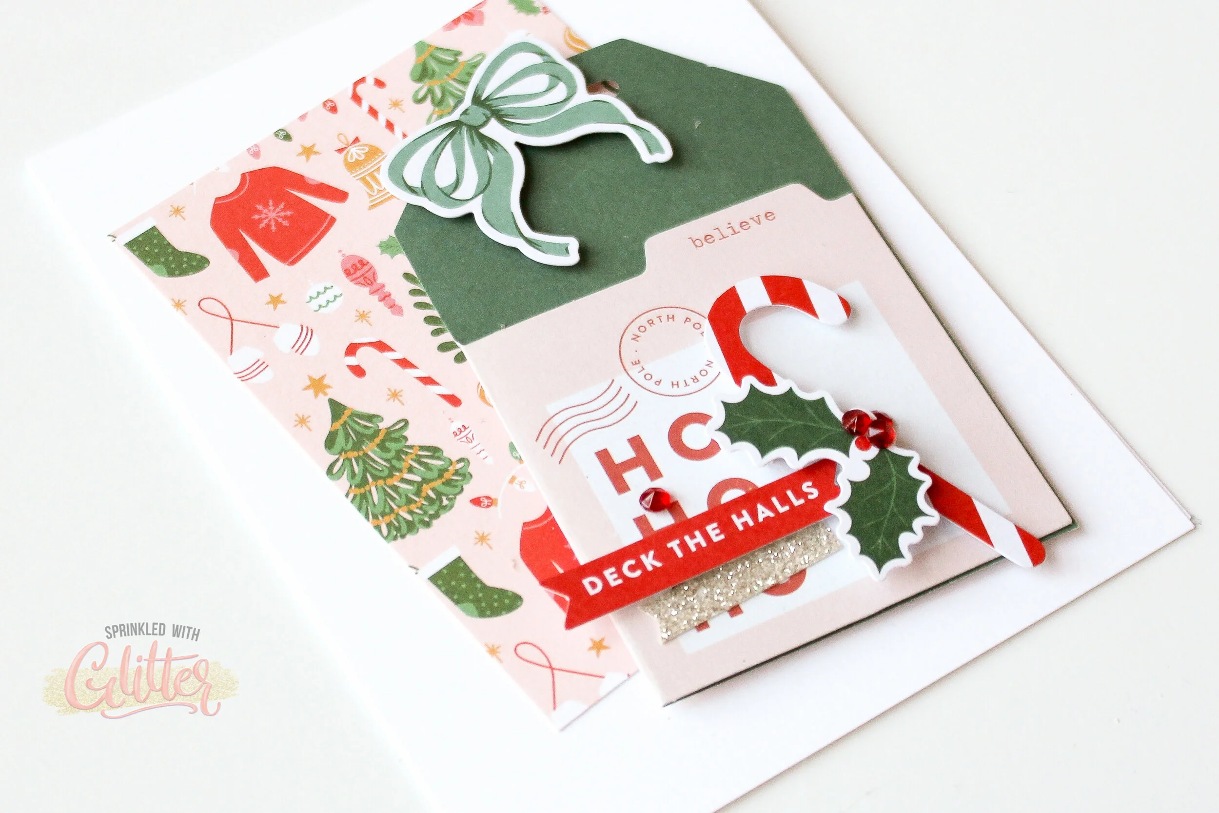 How To Make Quick Holiday Cards With Scrapbooking Products — Sprinkled ...
