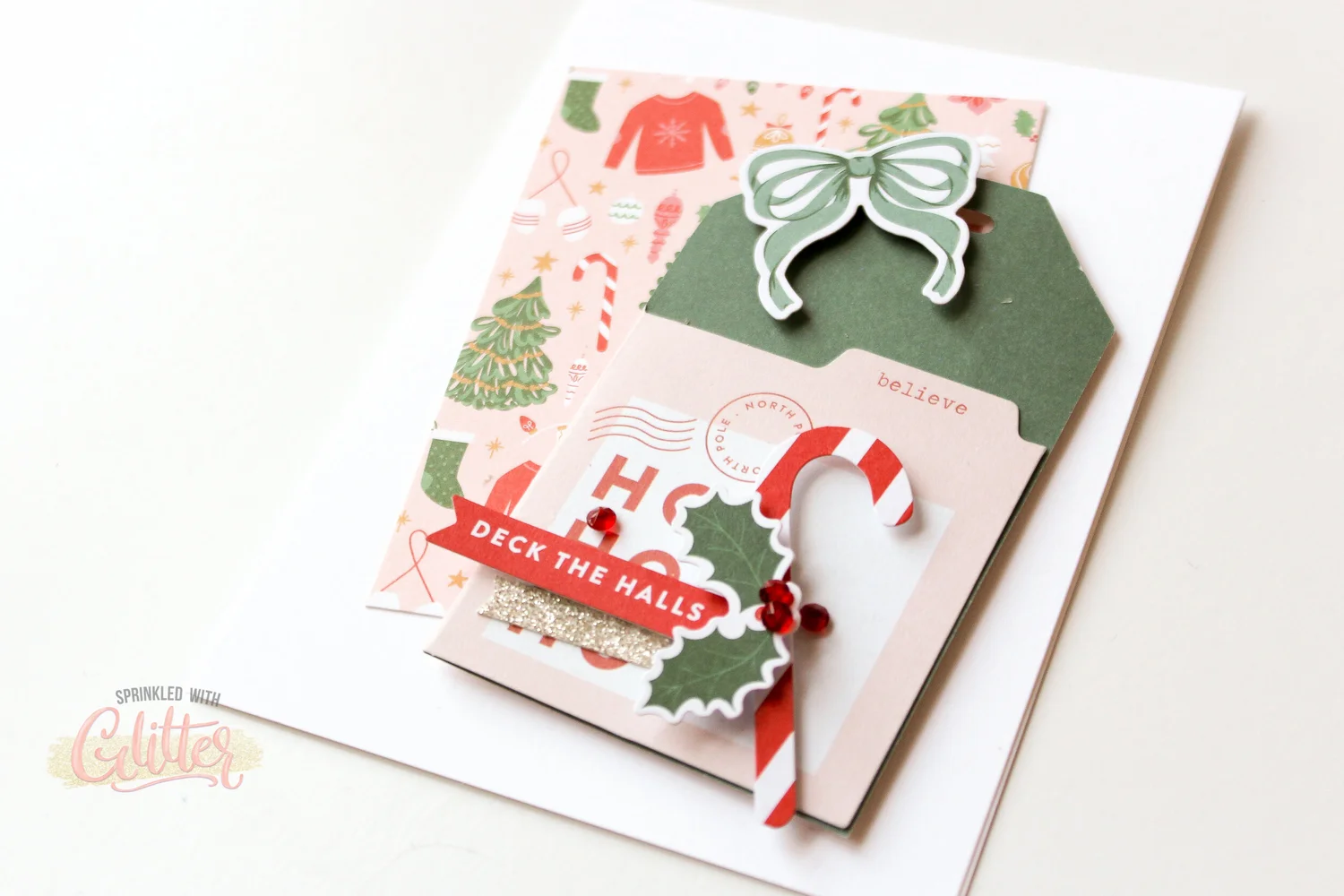 How To Make Quick Holiday Cards With Scrapbooking Products — Sprinkled ...