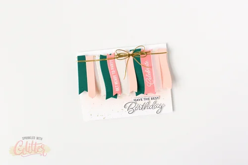How To Create A Simple Banner Birthday Card - Pinkfresh Studio April ...