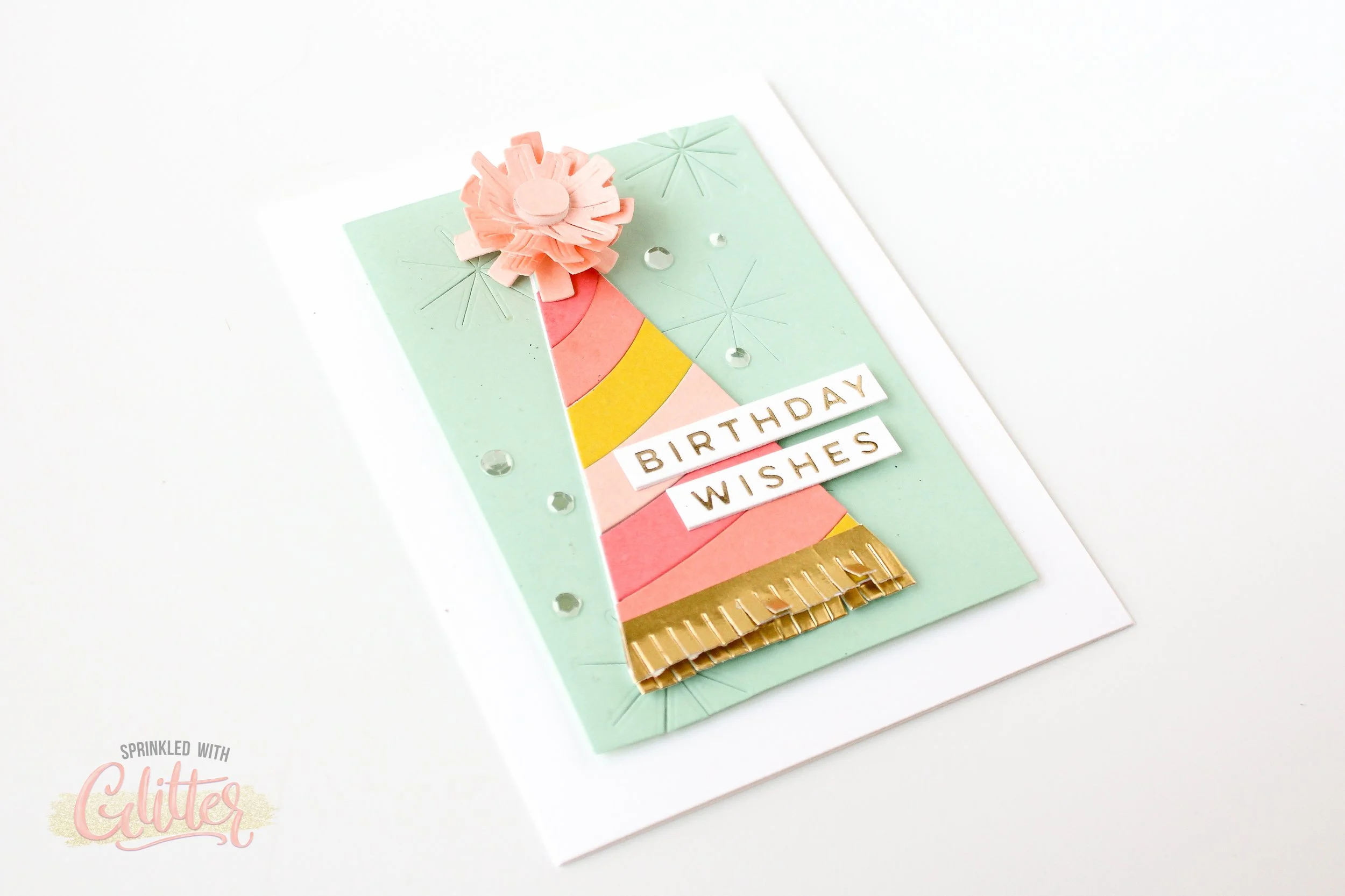 Party Hat Birthday Card - Carissa Crafts Live Replay — Sprinkled With ...