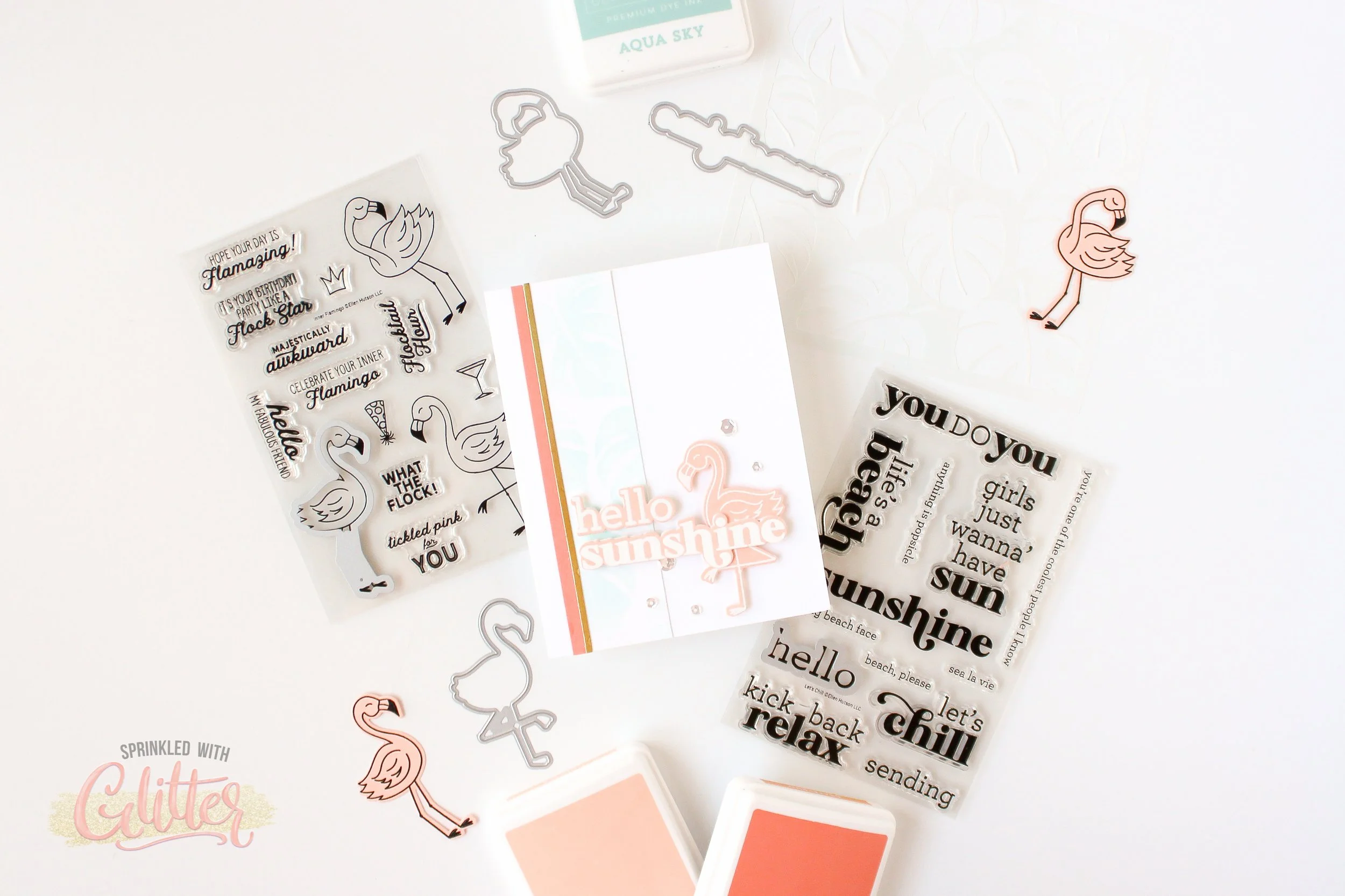 How To Create Two Cards From One Background — Sprinkled With Glitter