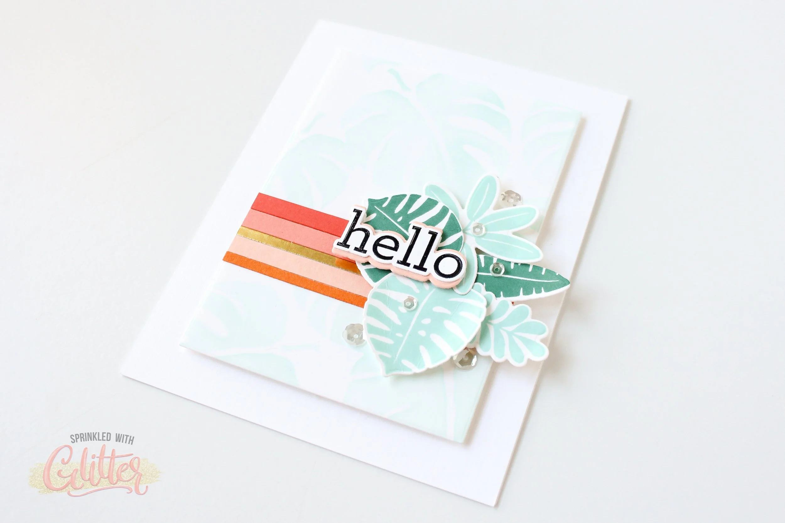 How To Create Two Cards From One Background — Sprinkled With Glitter