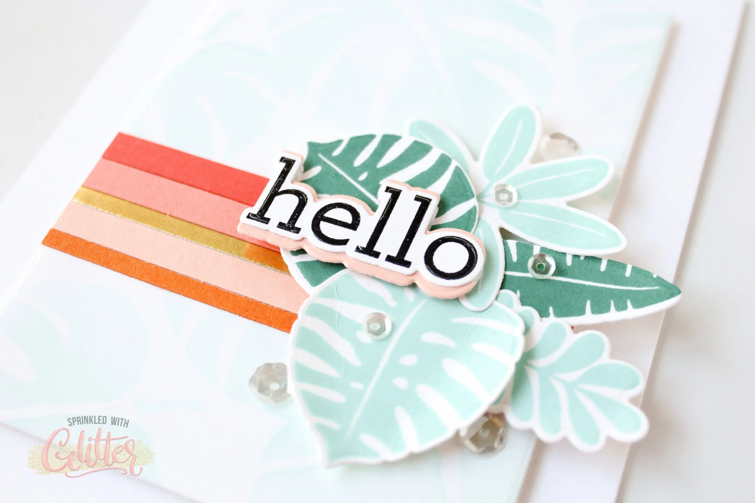 How To Create Two Cards From One Background — Sprinkled With Glitter