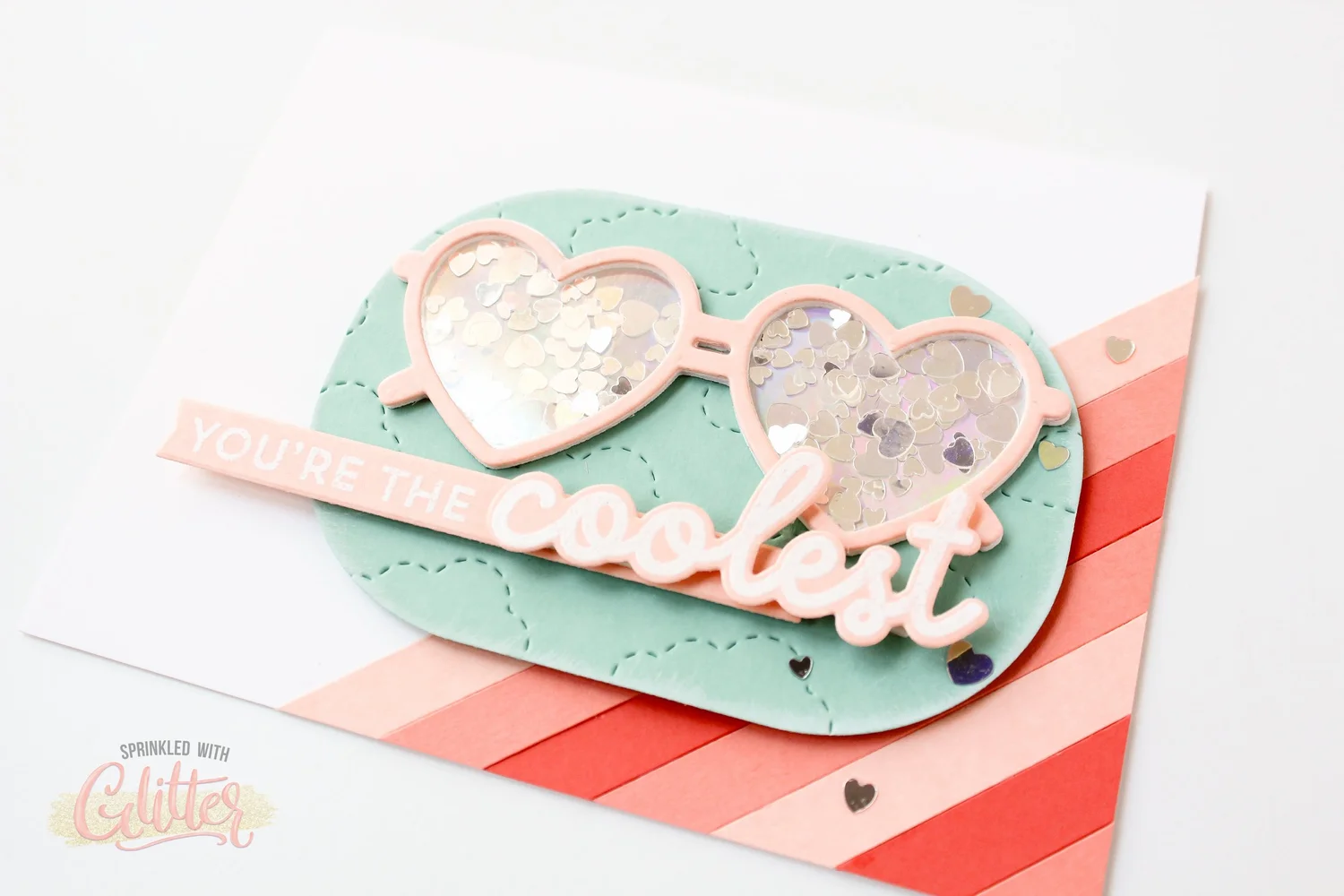 All The Heart Eyes Shaker Card — Sprinkled With Glitter