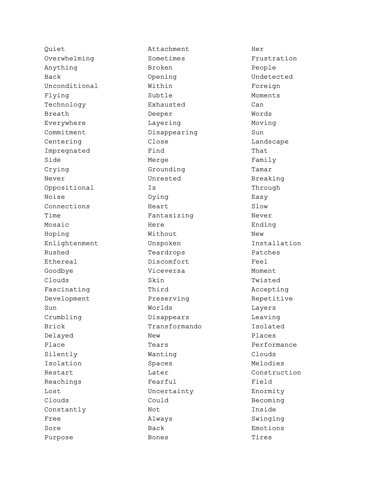 Installations — CÉSAR BRODERMANN