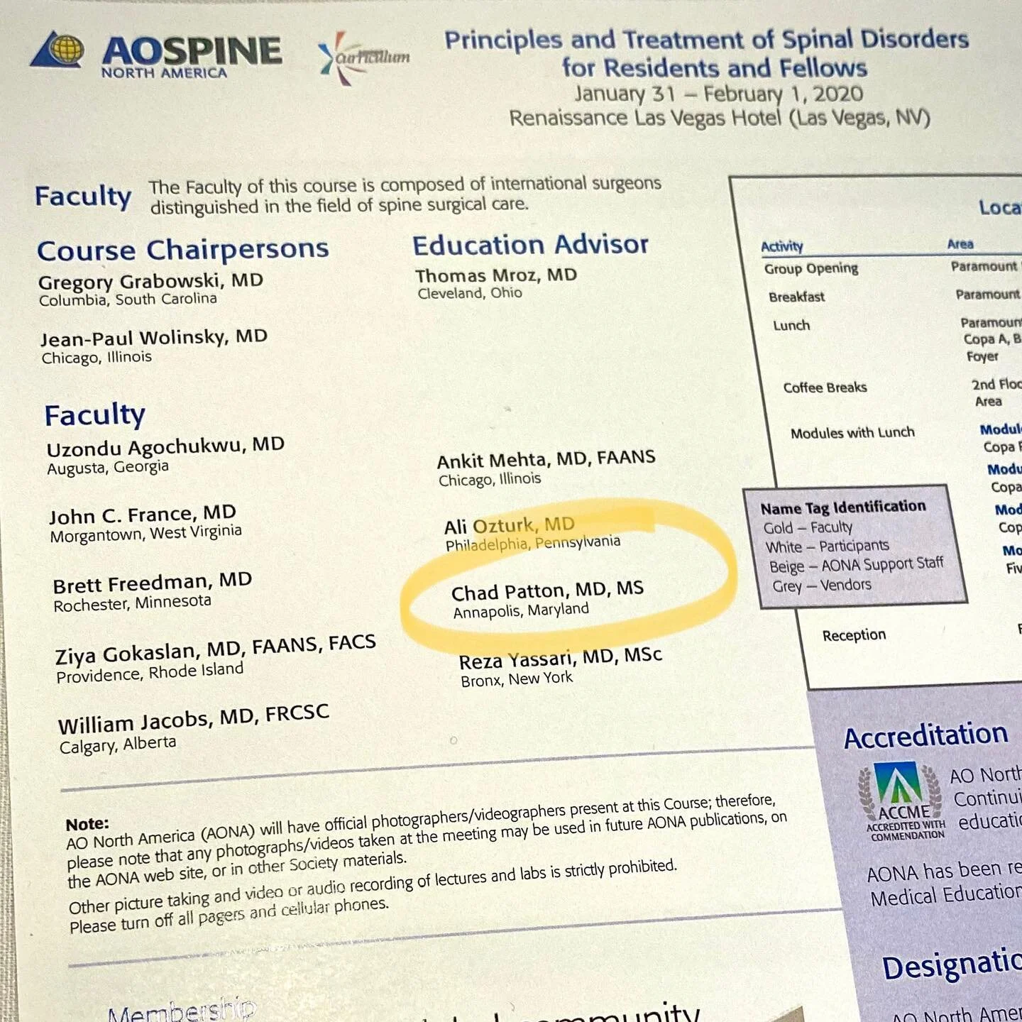 Dr. Chad M. Patton - Spine Surgery