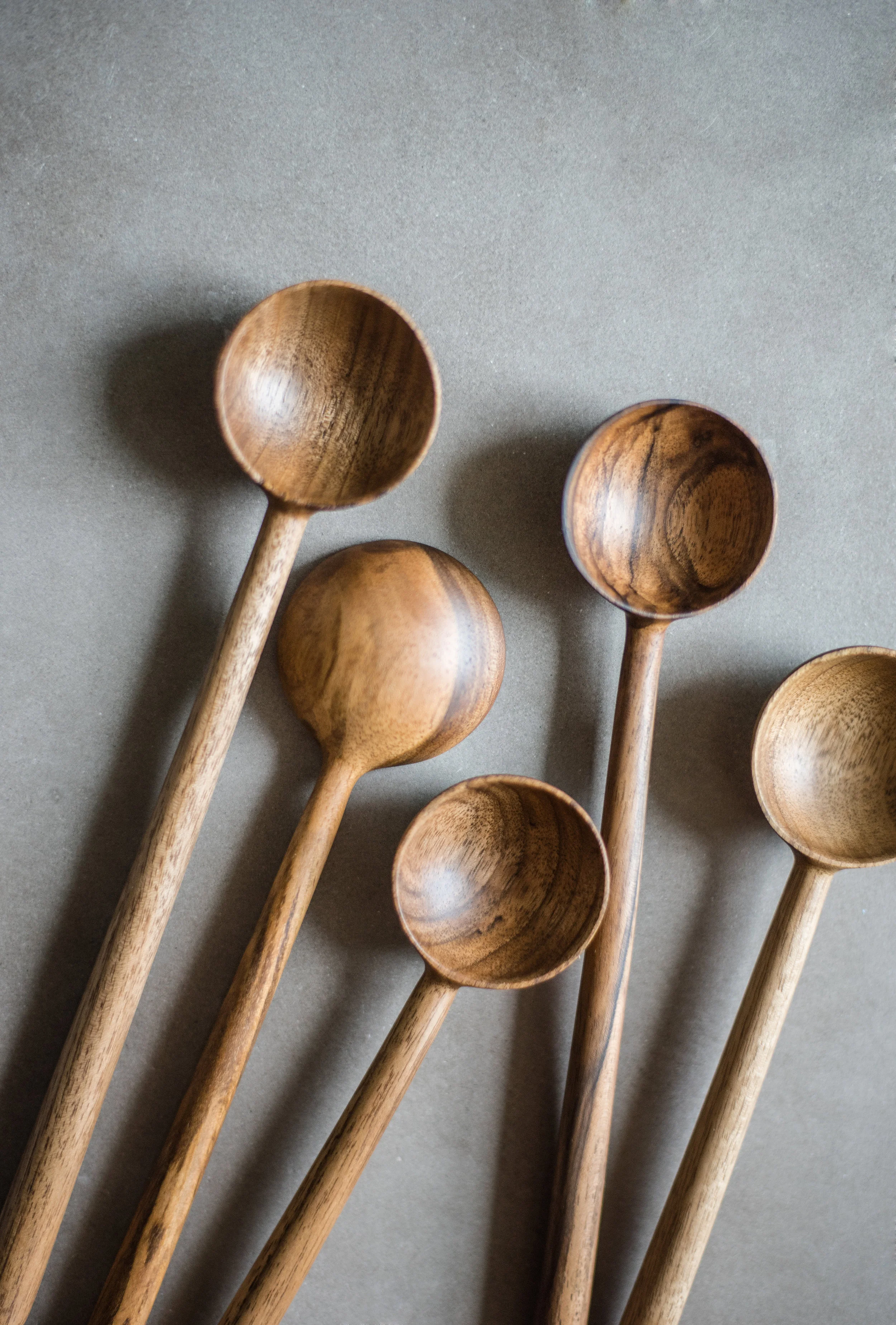 Walnut Wood Spoon with Straight Handle — Creating Comfort Lab Handmade ...