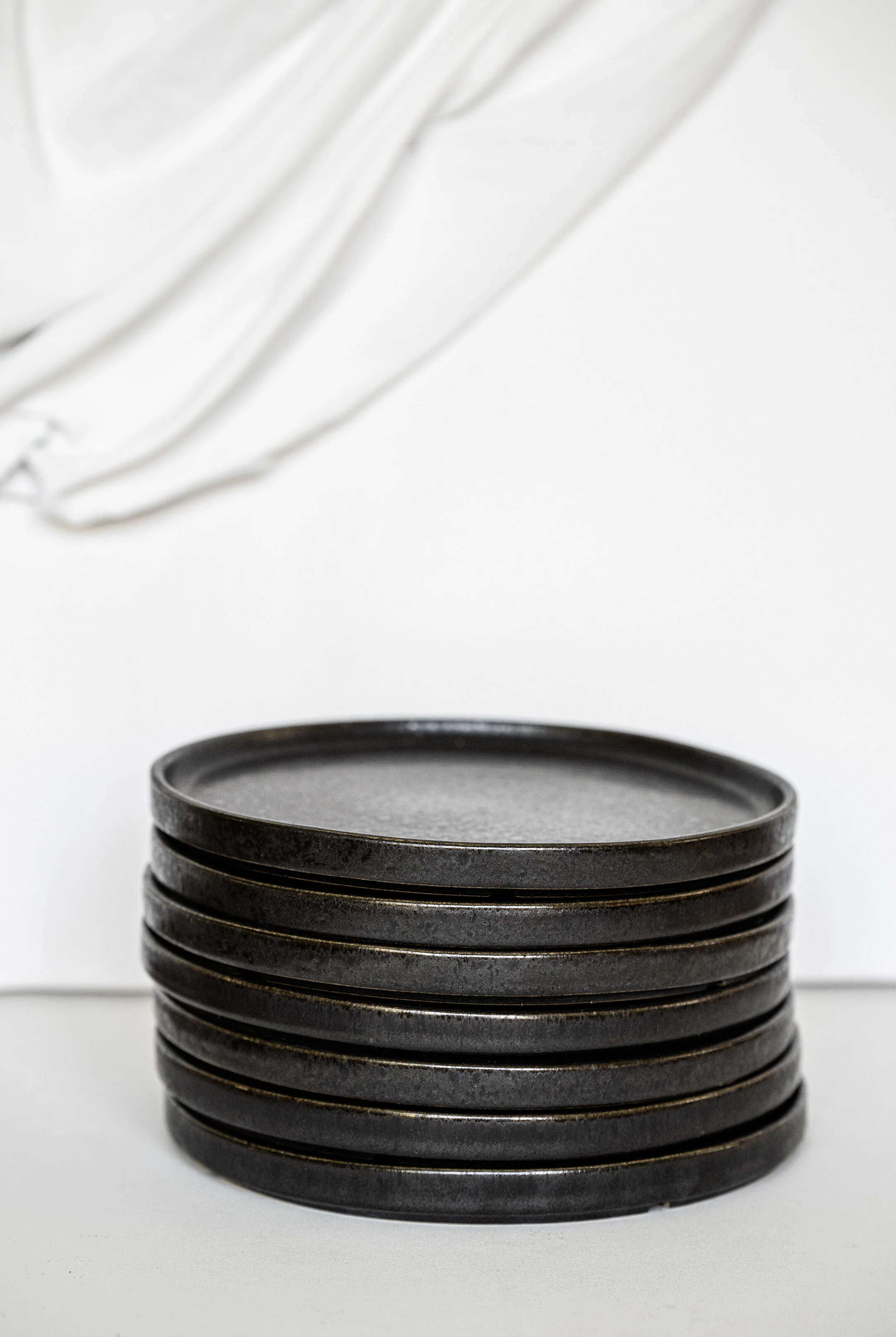 Black Matte Stoneware Dinner Plate — Creating Comfort Lab Handmade ...