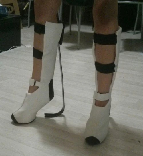 Chell's Portal 2 long fall boots — Alcaria Cosplay