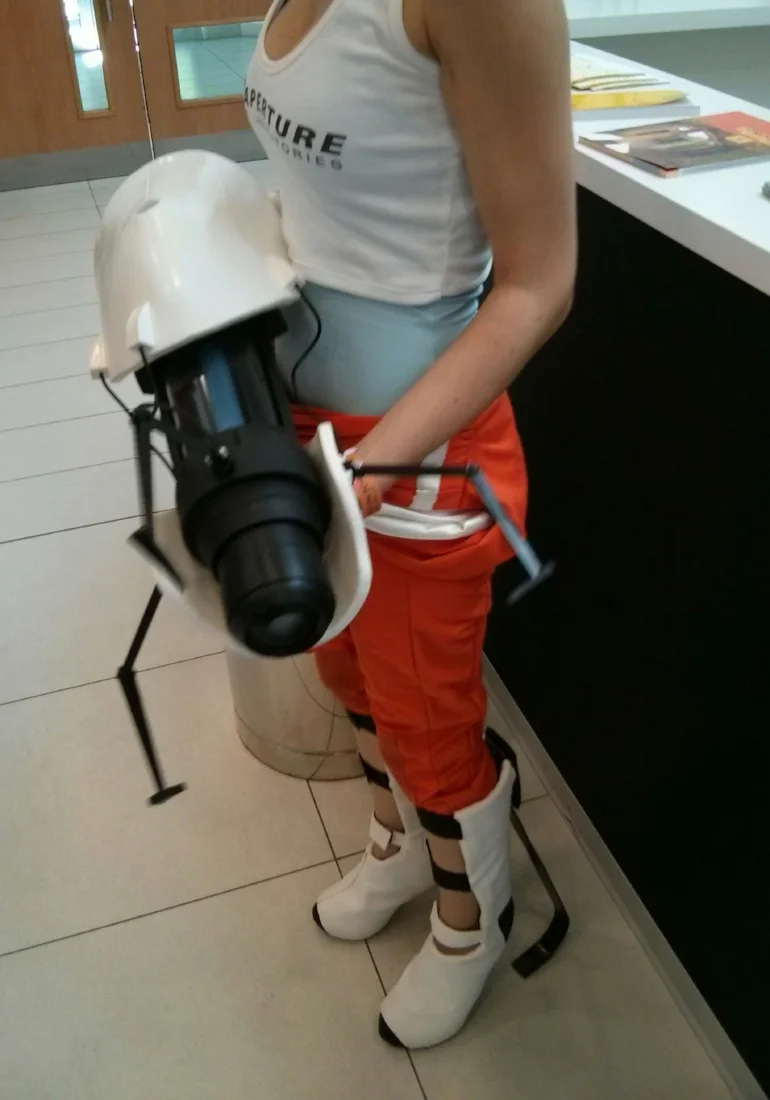 Chell's Portal 2 long fall boots — Alcaria Cosplay