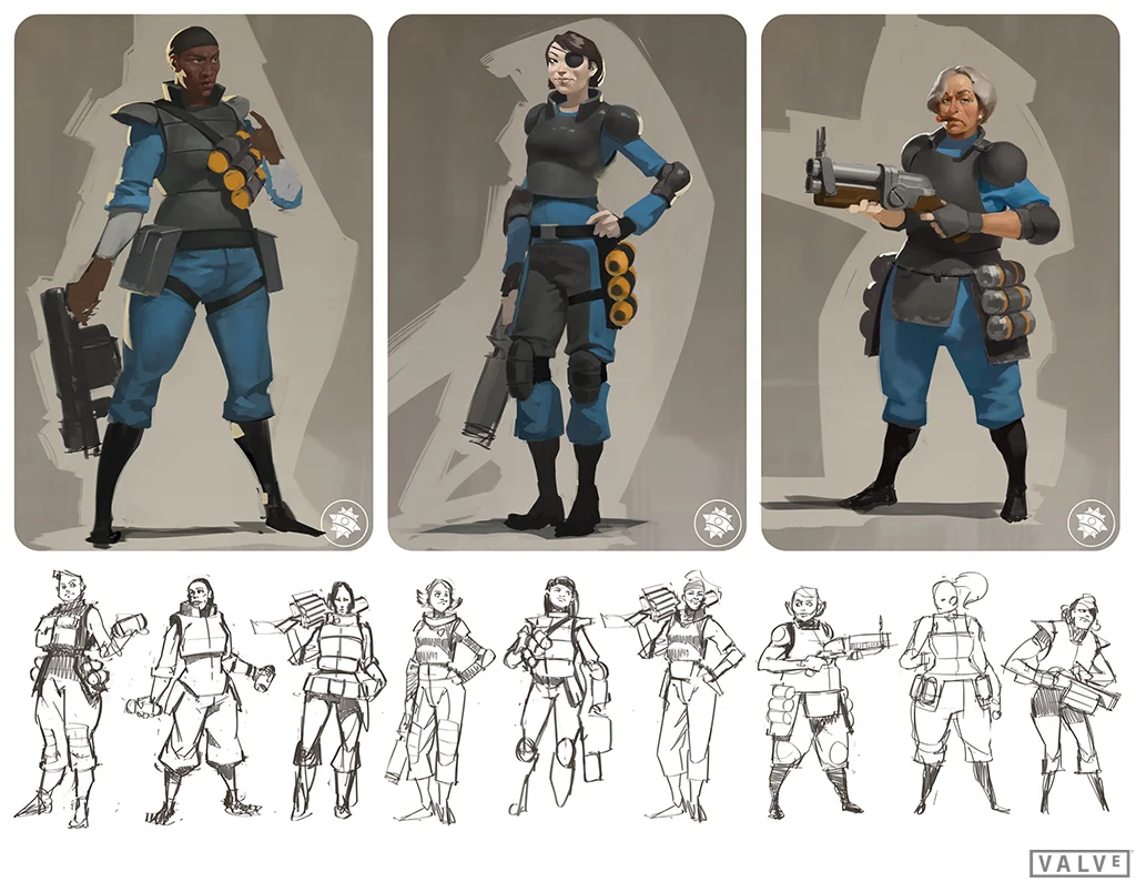 Team Fortress 2: Alternate Characters — Drew Wolf ART