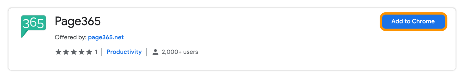 Page365 x LINE Official Account [Chrome Extension]