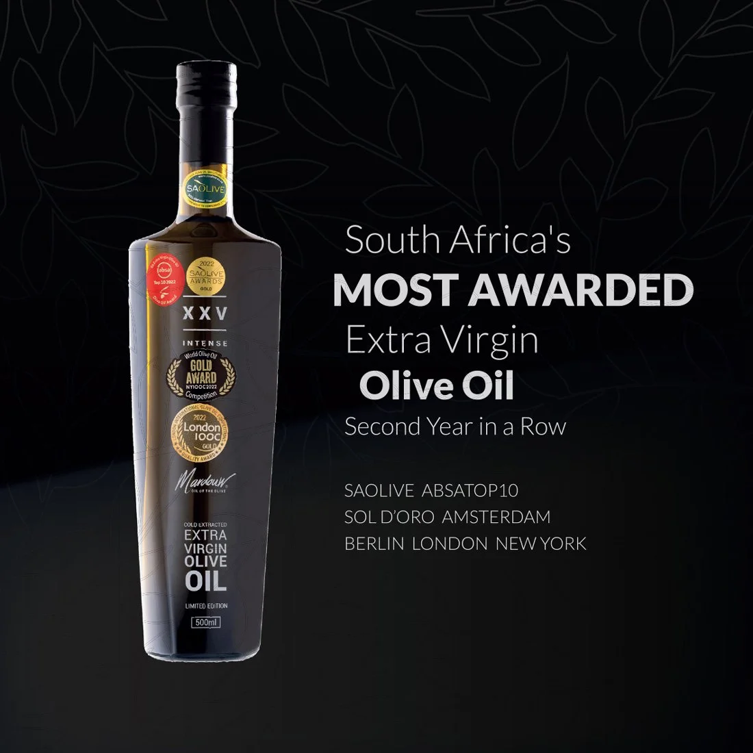 Mardouw Extra Virgin Olive Oil — EVOOSA