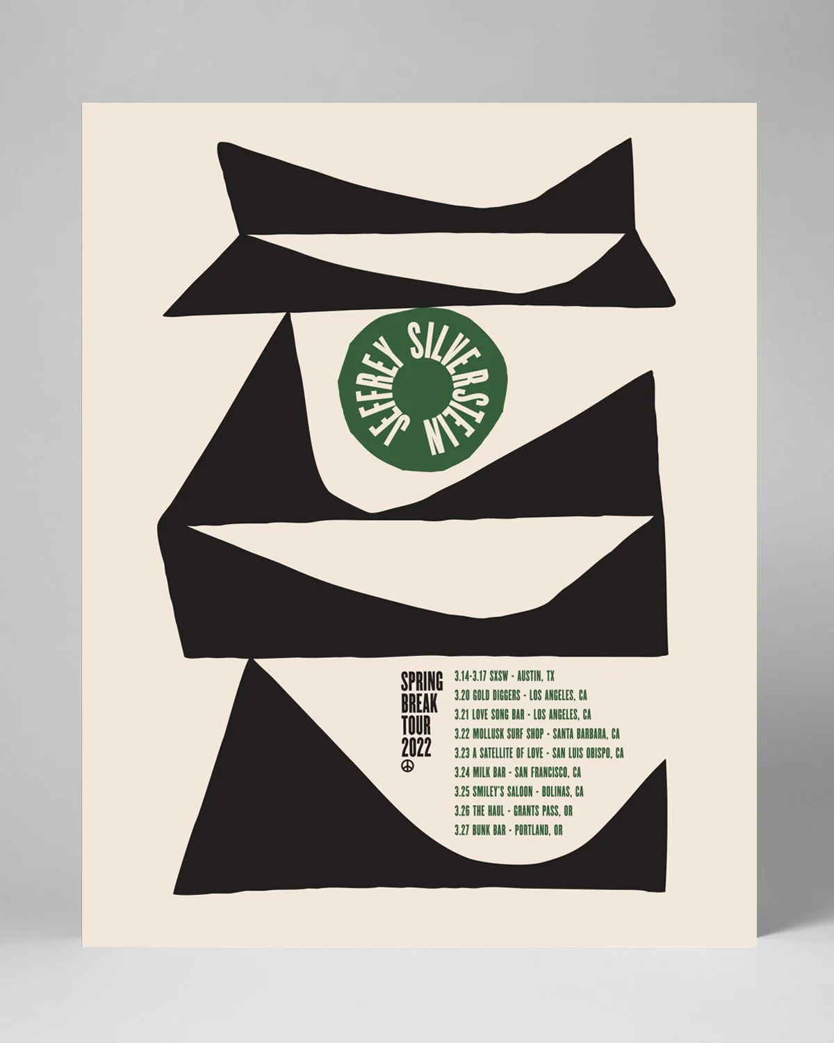 Jeffrey Silverstein Tour Poster — Cody Hudson / Struggle Inc.