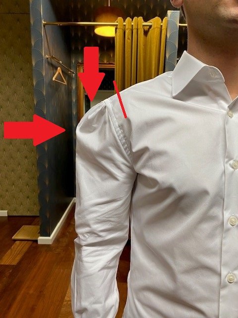 Spalla Camicia: Overhemd met geplooide schouder aanpassen - Bespoke ...