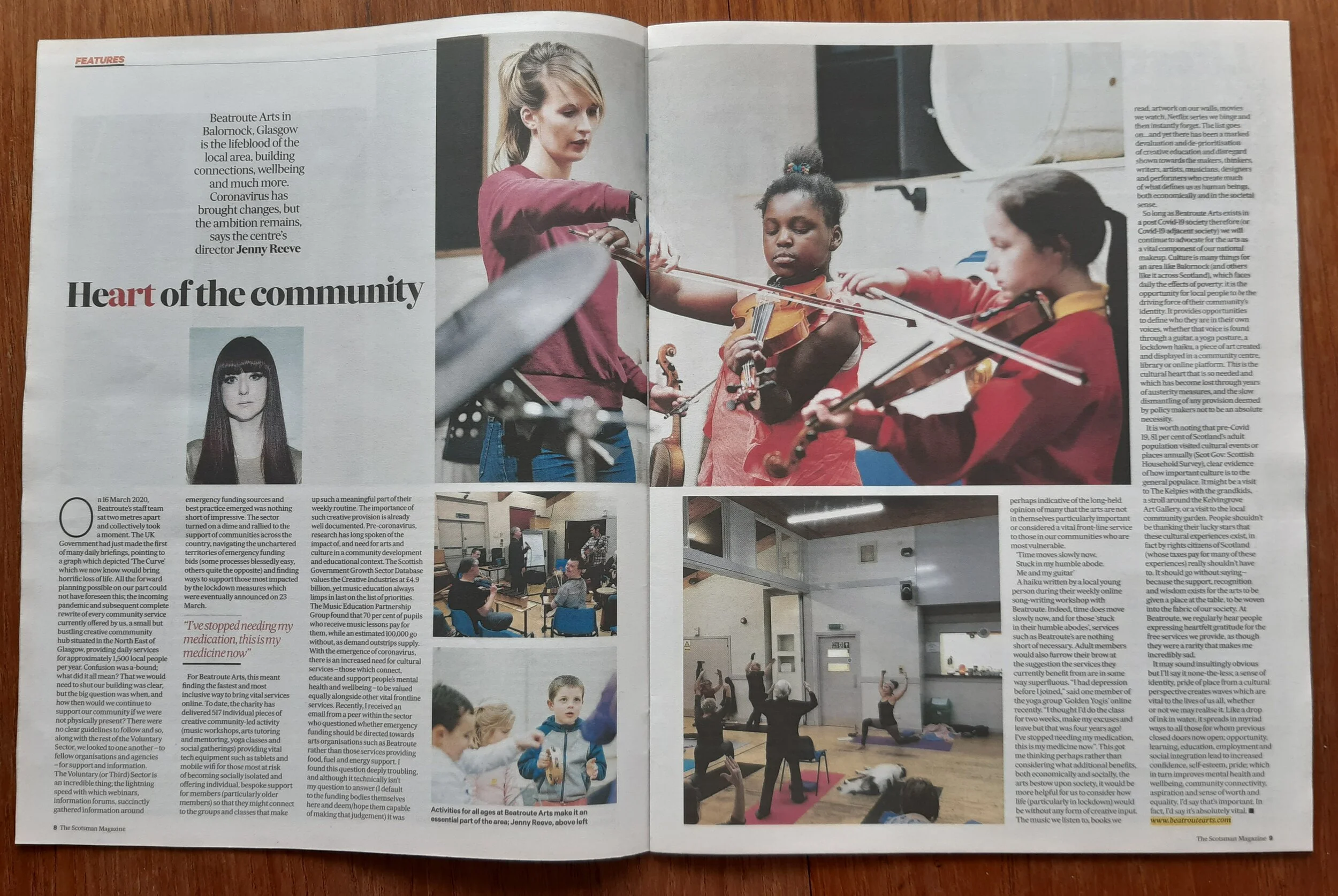 The Scotsman Magazine: The Heart of the Community — Culture Counts