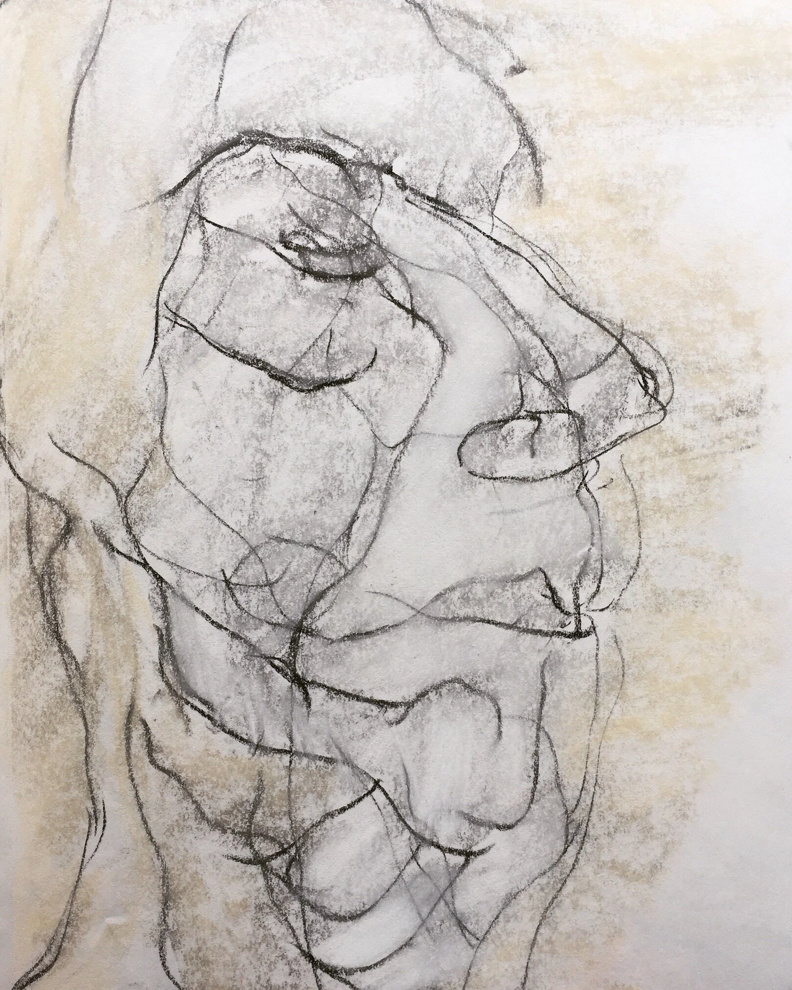 Faces , Charcoal Drawing — Parisa Shabani