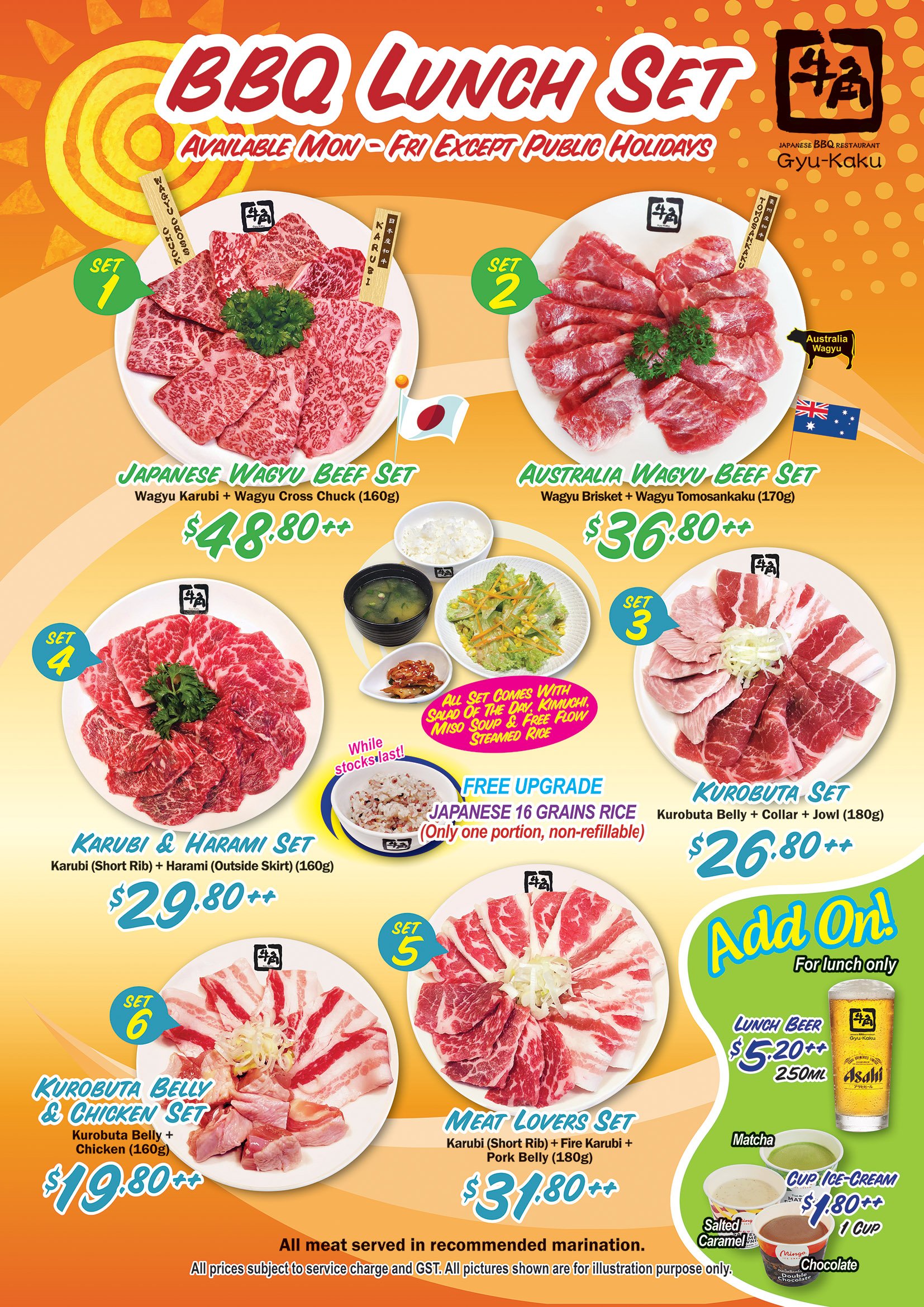 Lunch Menu — Gyu-Kaku Singapore