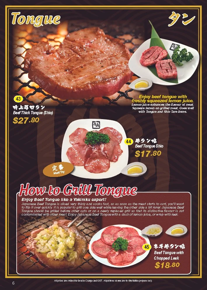 Grand Menu | An Authentic Yakiniku Experience — Gyu-Kaku Singapore