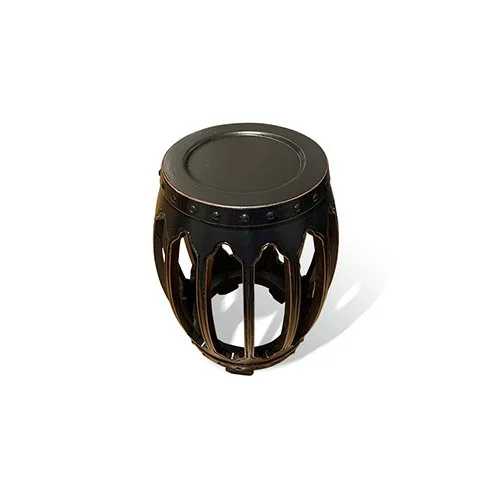Wooden Drum Stool — Asian Barn