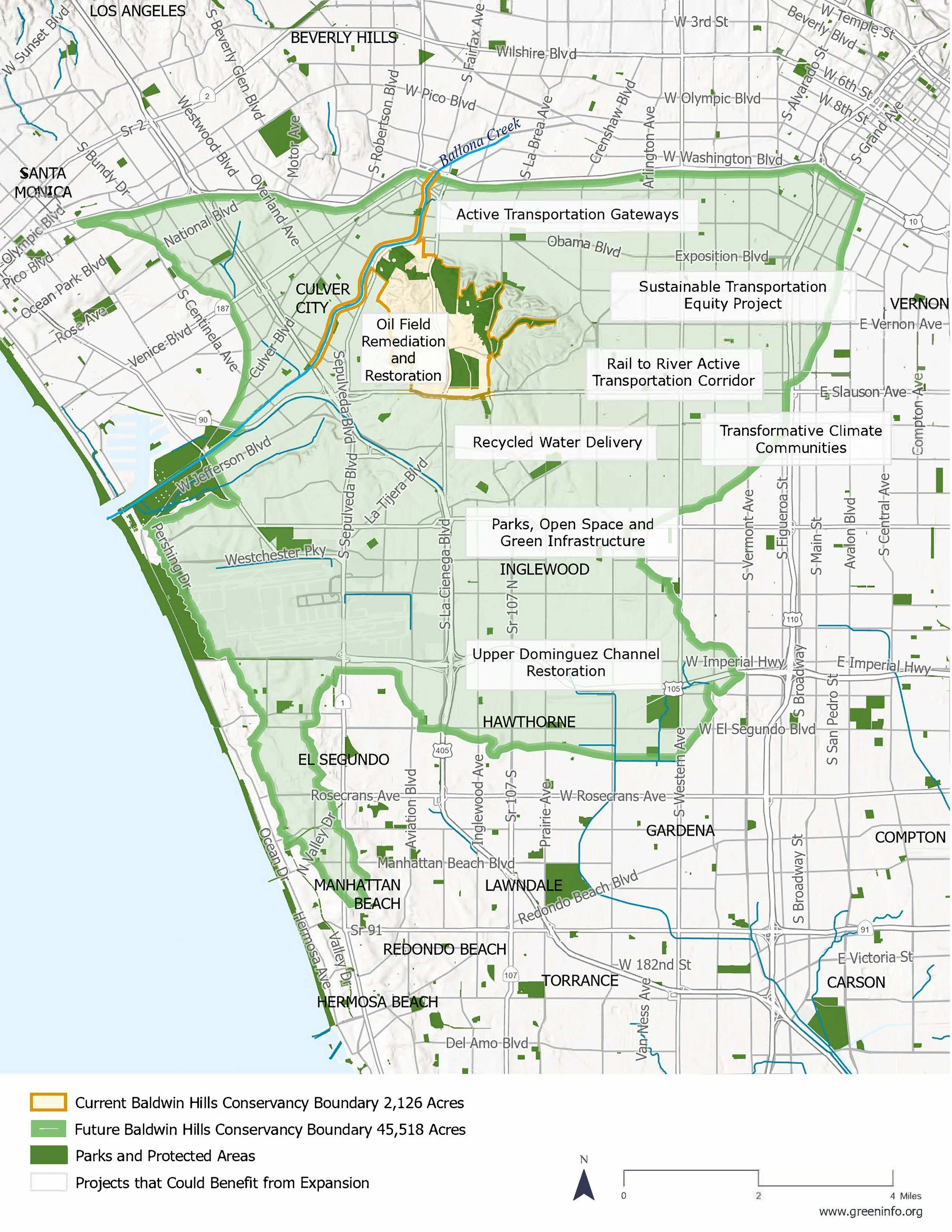 Baldwin Hills Los Angeles Map