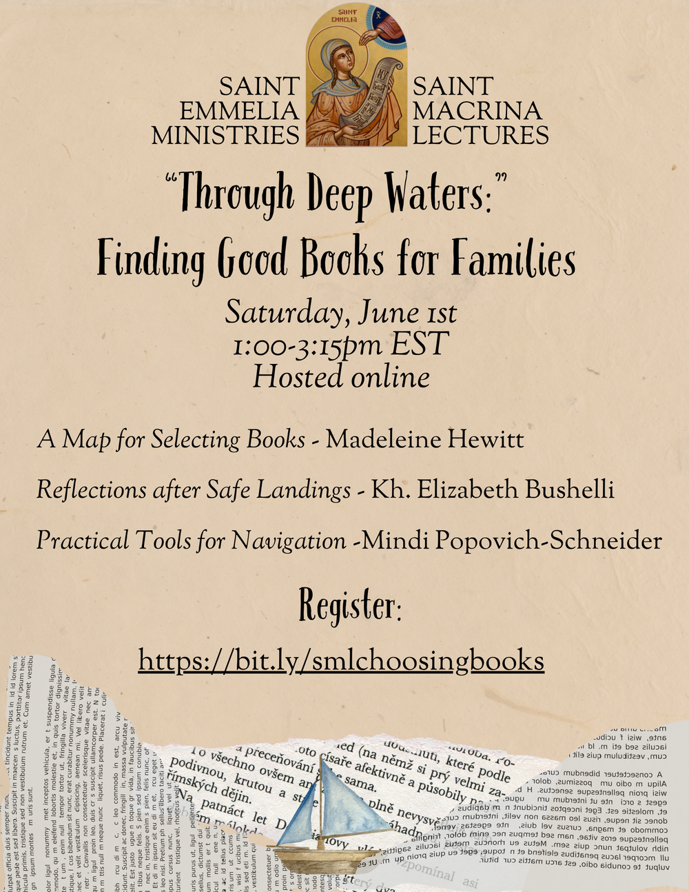 St. Macrina Lecture Series — Saint Emmelia Ministries