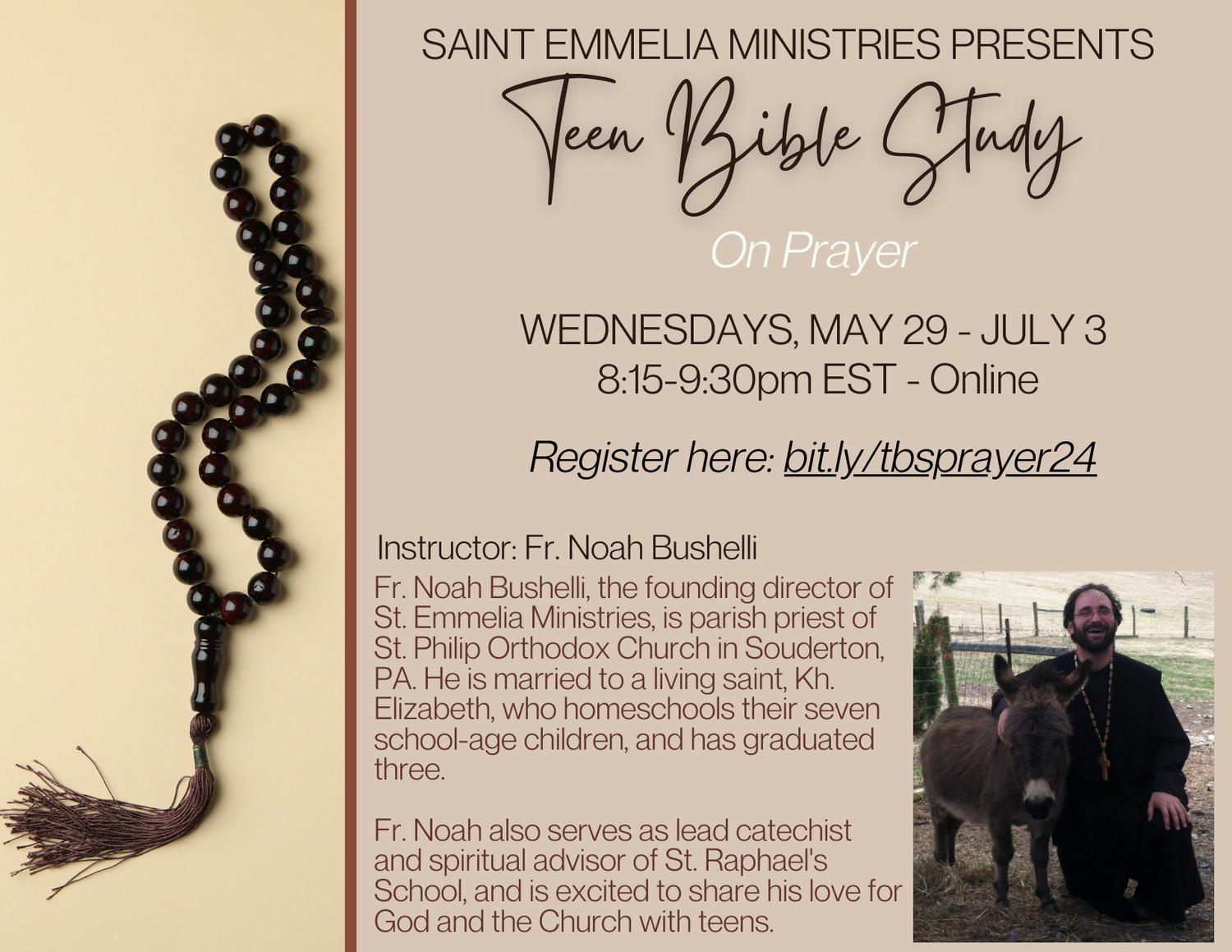 Teen Programs — Saint Emmelia Ministries