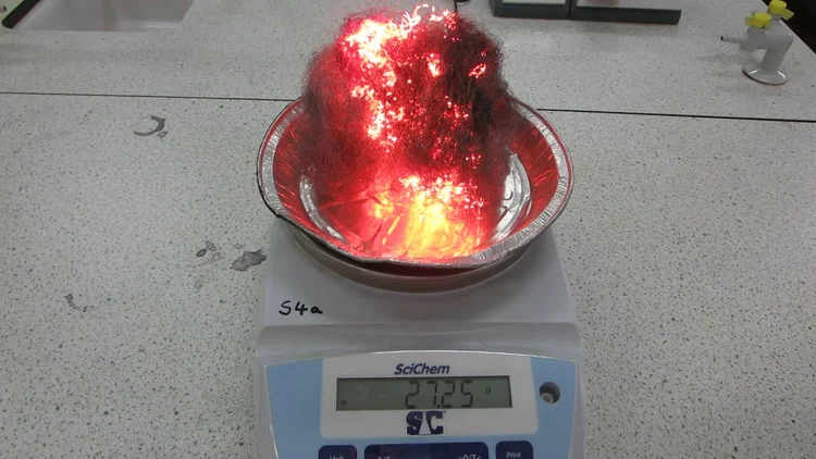 Burning Steel Wool — The Wonder of Science