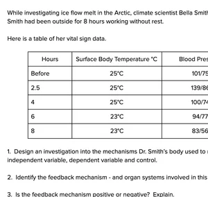 Ice Scientists Homeostasis — The Wonder of Science