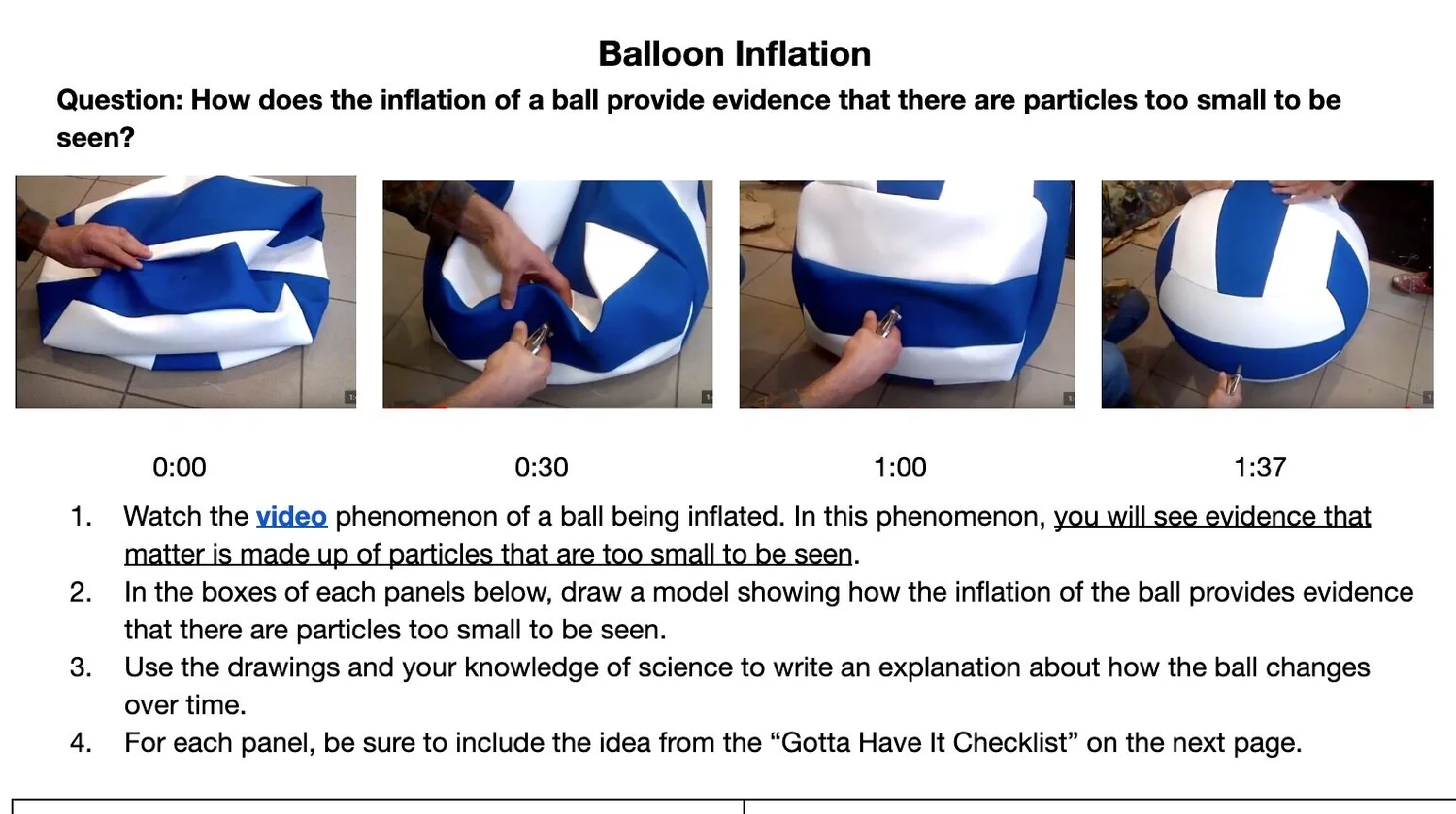 Balloon Inflation — The Wonder of Science