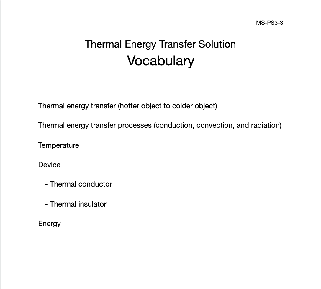 MS-PS3-3 — The Wonder of Science