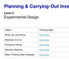 Planning & Carrying-Out Investigations Level 3 - Experimental Design ...
