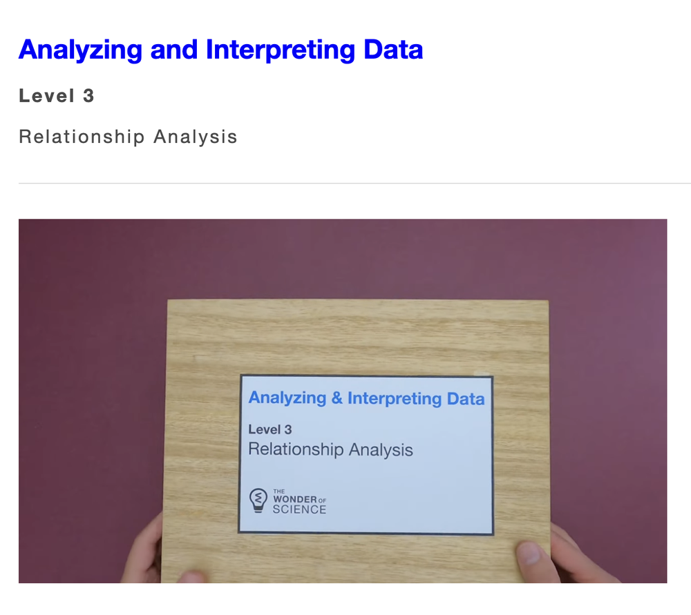 Analyzing & Interpreting Data Level 3 - Relationship Analysis — The ...