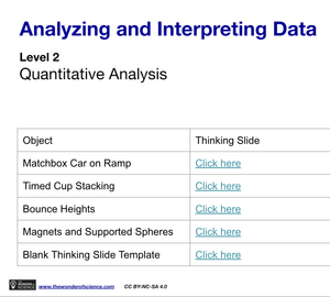 Analyzing & Interpreting Data Level 2 - Quantitative Analysis Thinking Slides — The Wonder of ...
