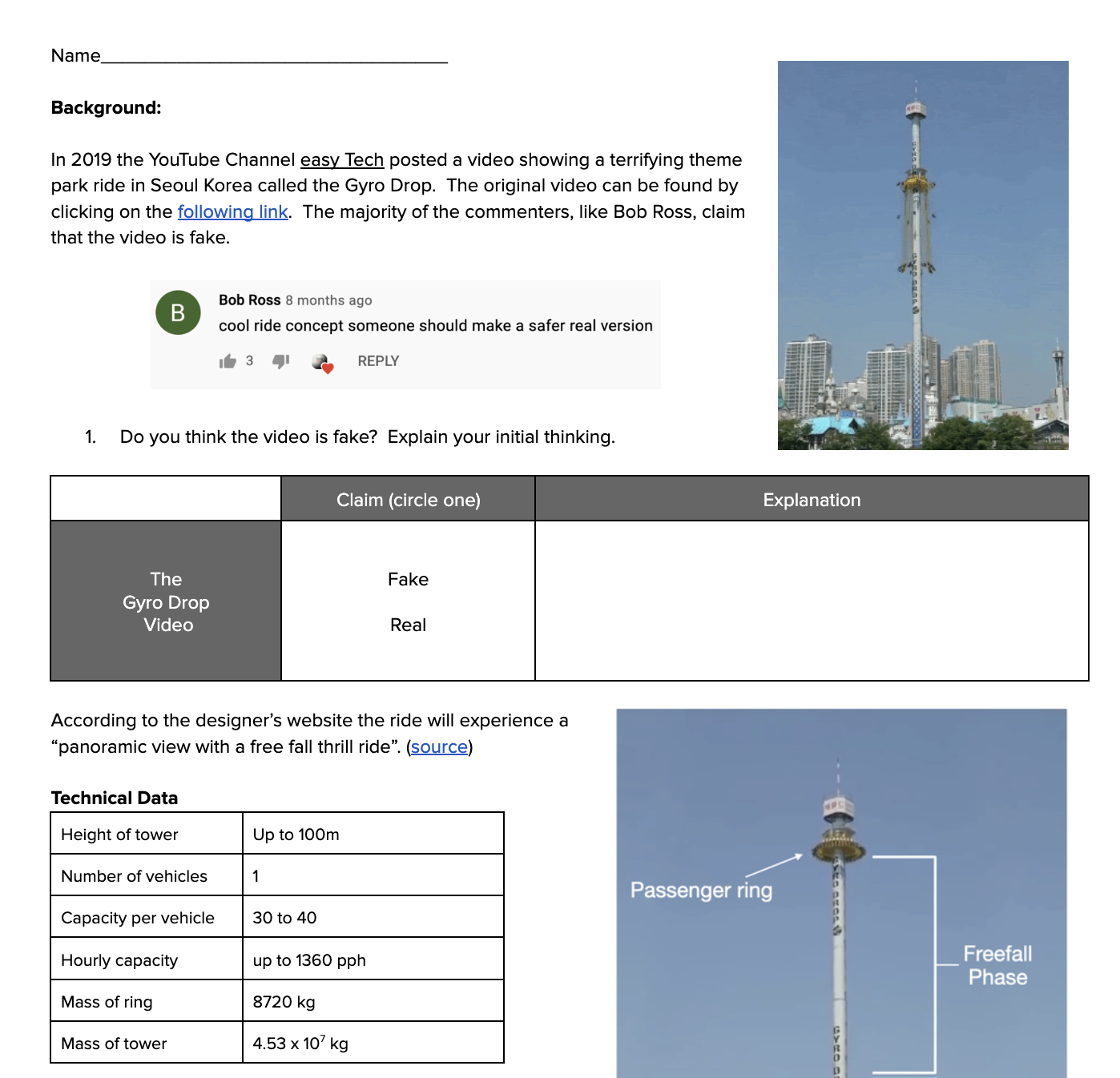 HS-PS2-1 — The Wonder of Science