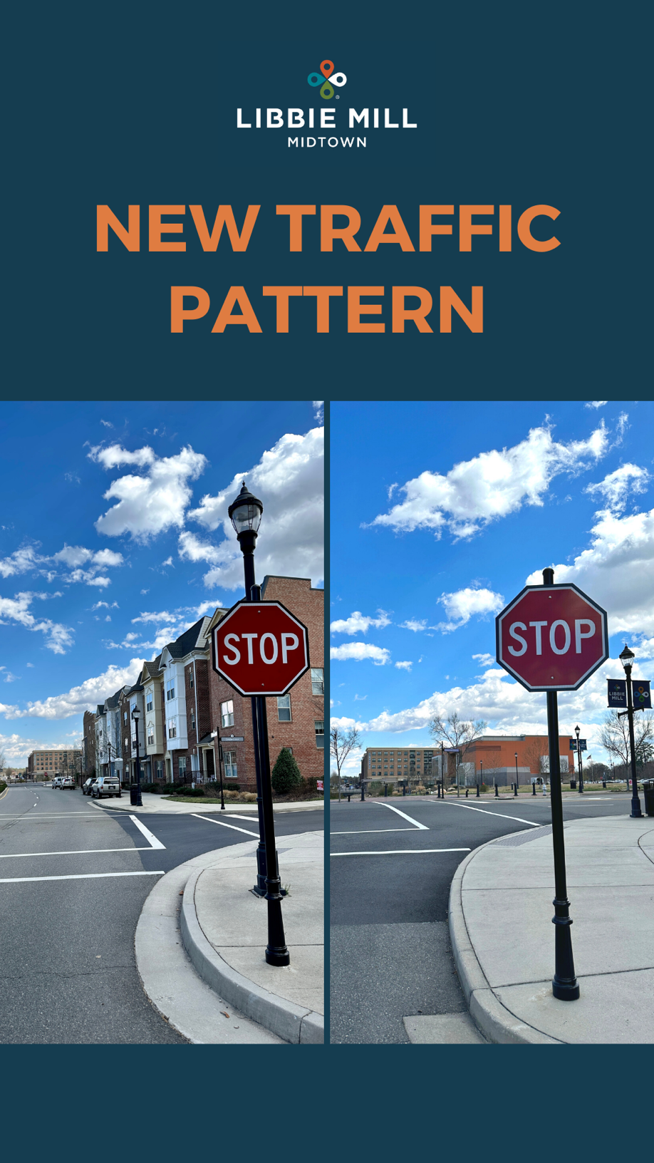 New Traffic Pattern at Libbie Mill West Boulevard — Libbie Mill - Midtown