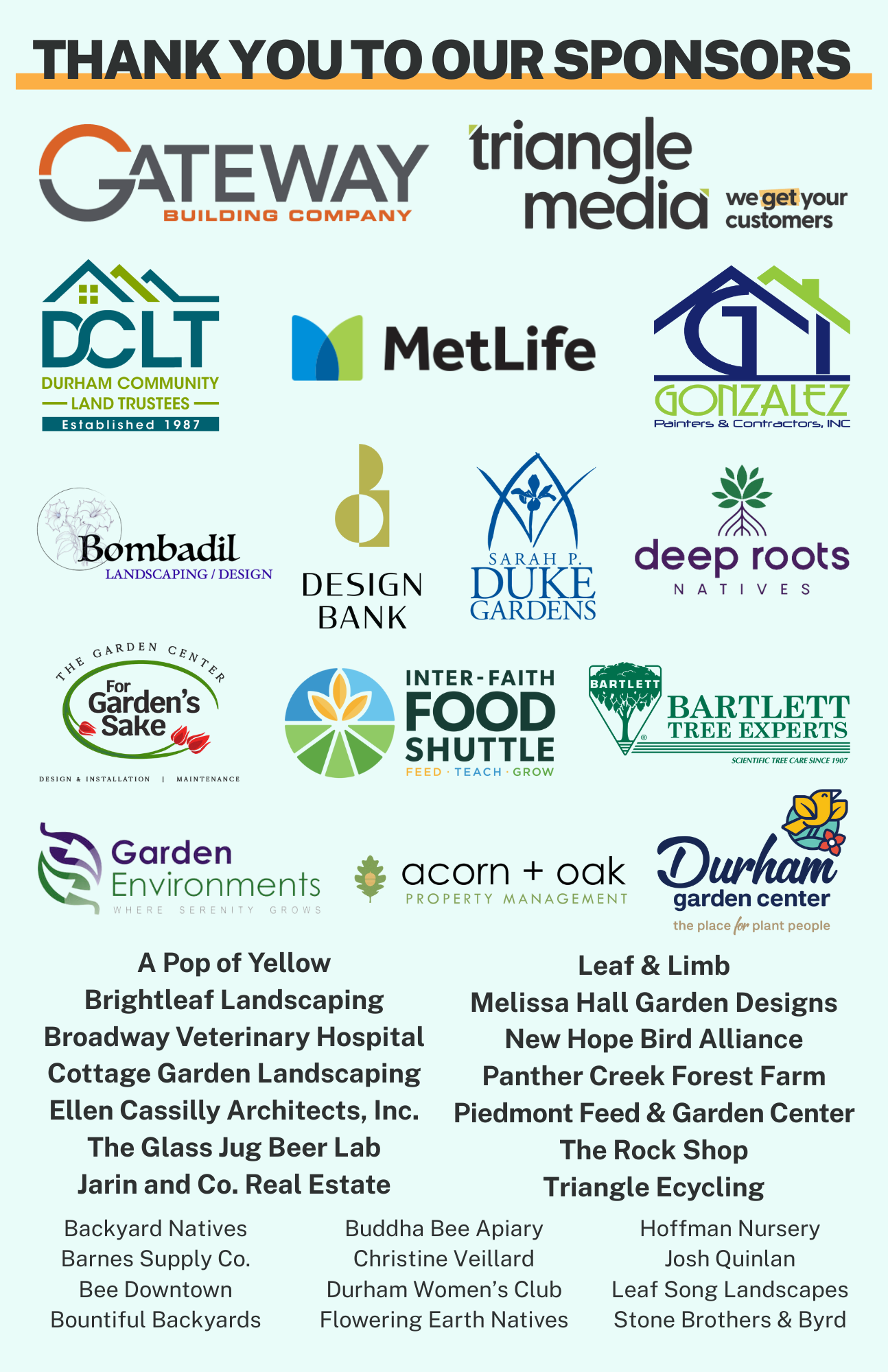 Sponsorship — Keep Durham Beautiful