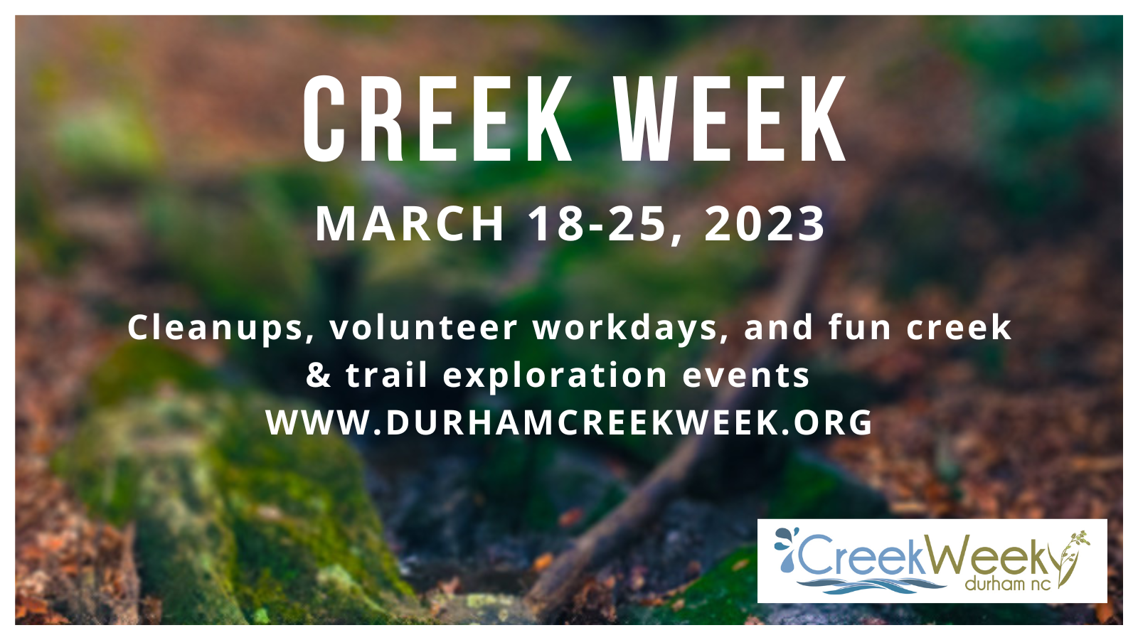 About Creek Week — Keep Durham Beautiful