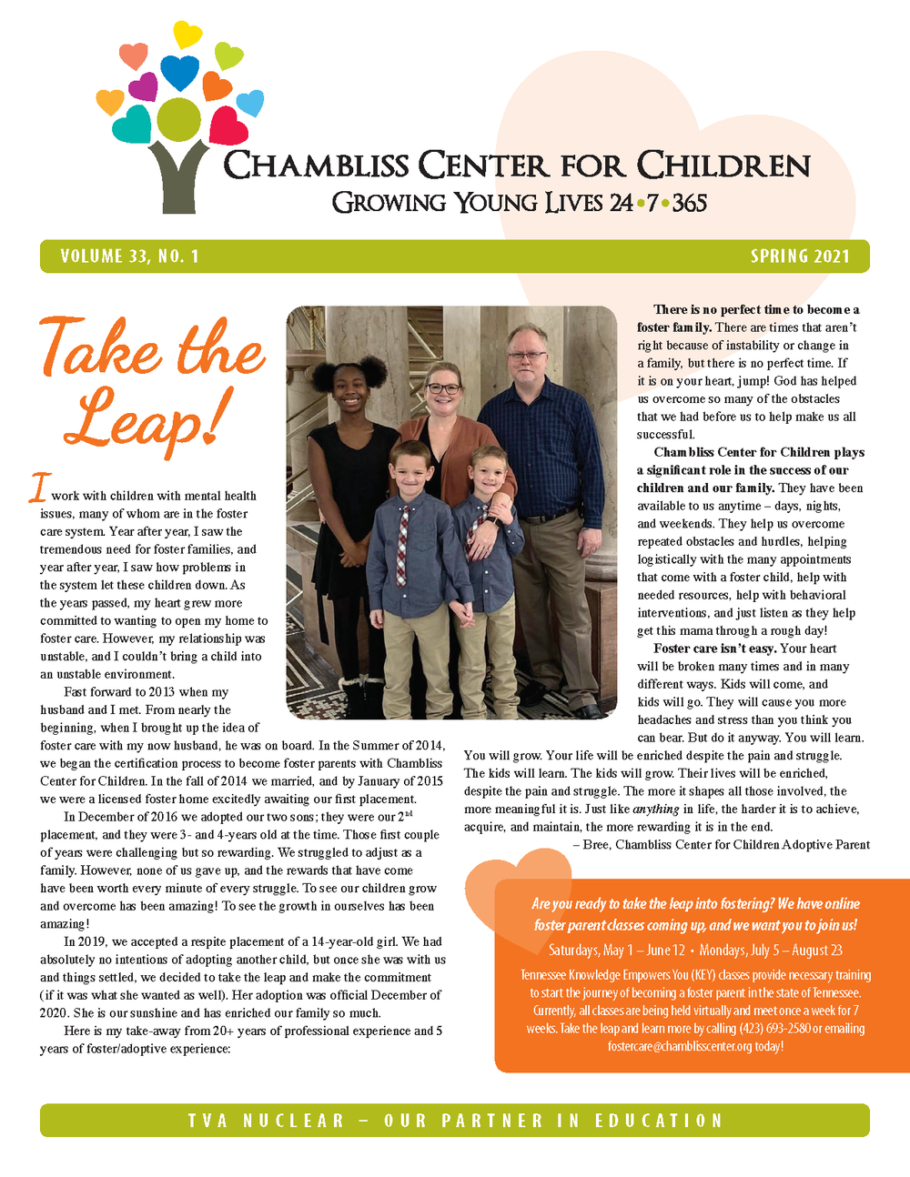 Newsletters — Chambliss Center For Children