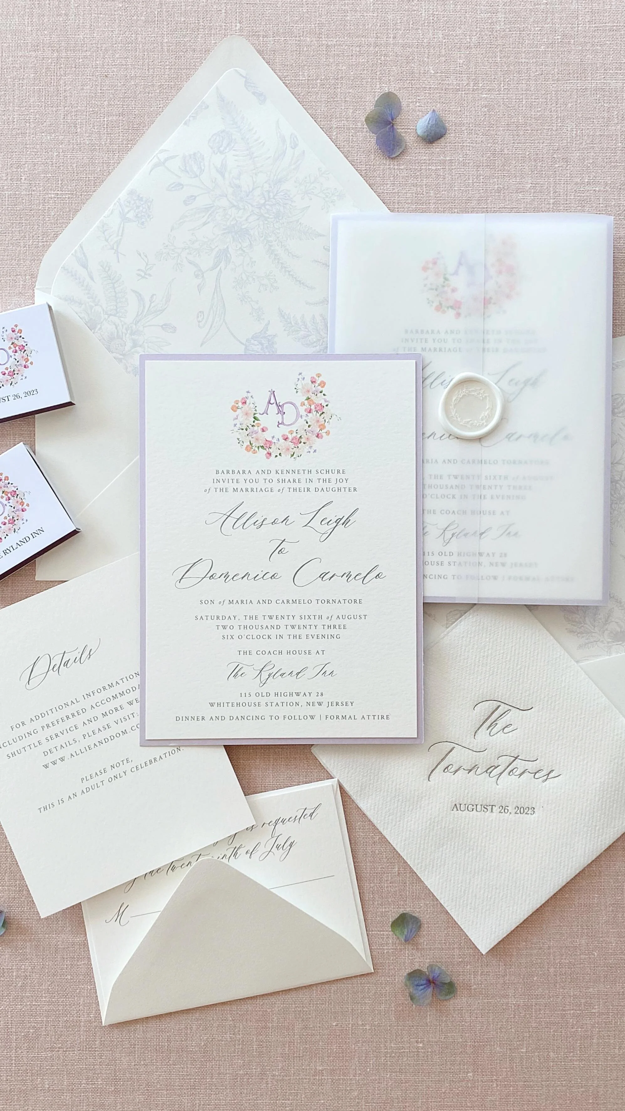 Custom Wedding Invitations — Rebecca Green Design