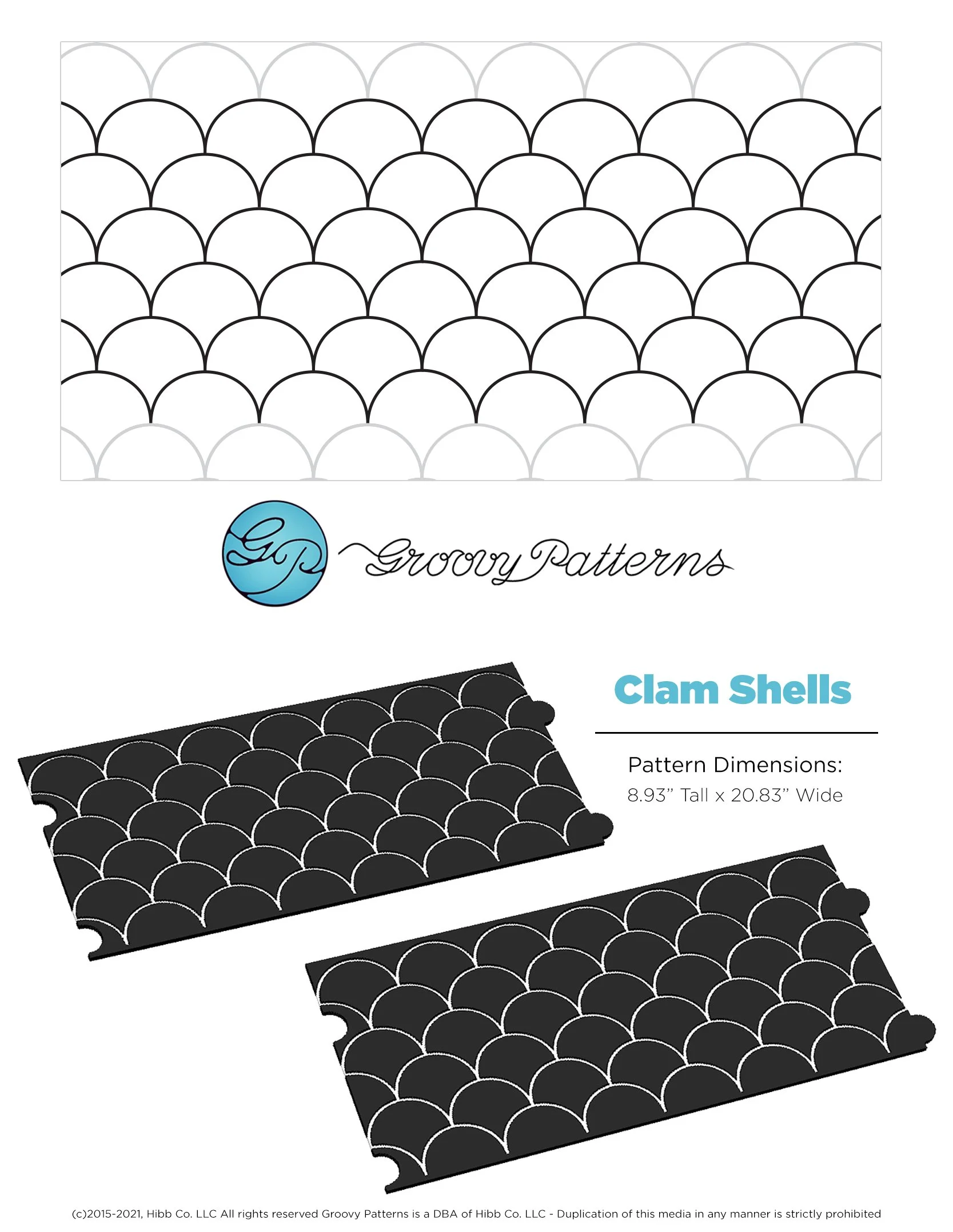 Long Arm Quilting Pattern Groovy Boards / Pantographs — GroovyPatterns.com