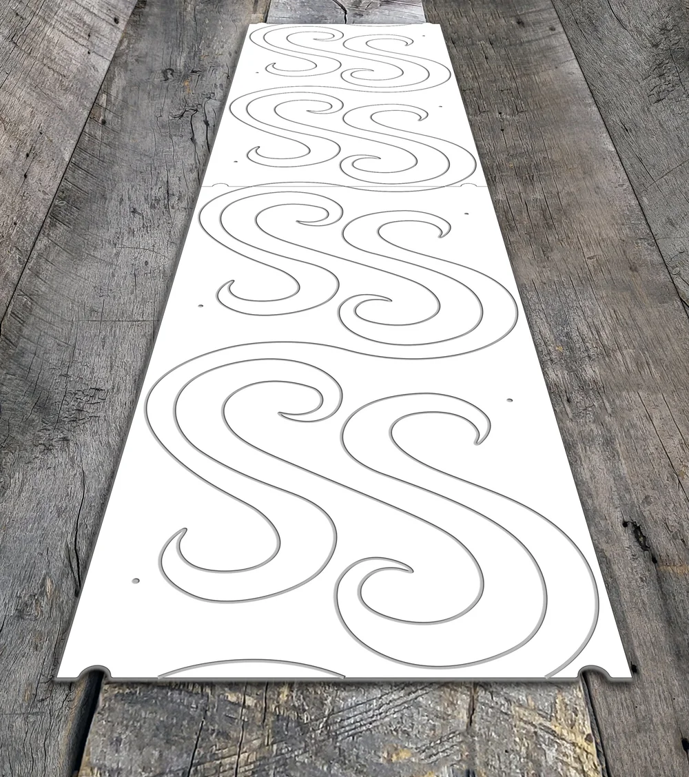 Long Arm Quilting Pattern Groovy Boards / Pantographs — GroovyPatterns.com
