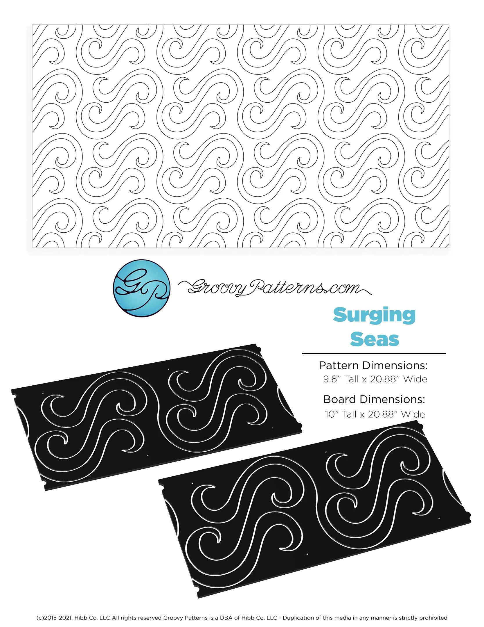 Long Arm Quilting Pattern Groovy Boards / Pantographs — GroovyPatterns.com