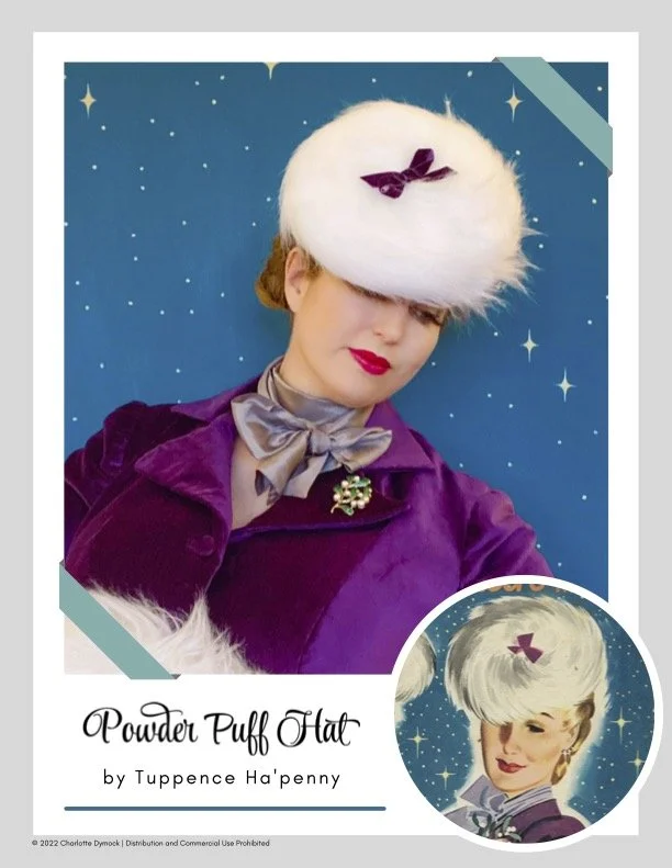 Powder Puff Hat — Tuppence Ha'penny Vintage